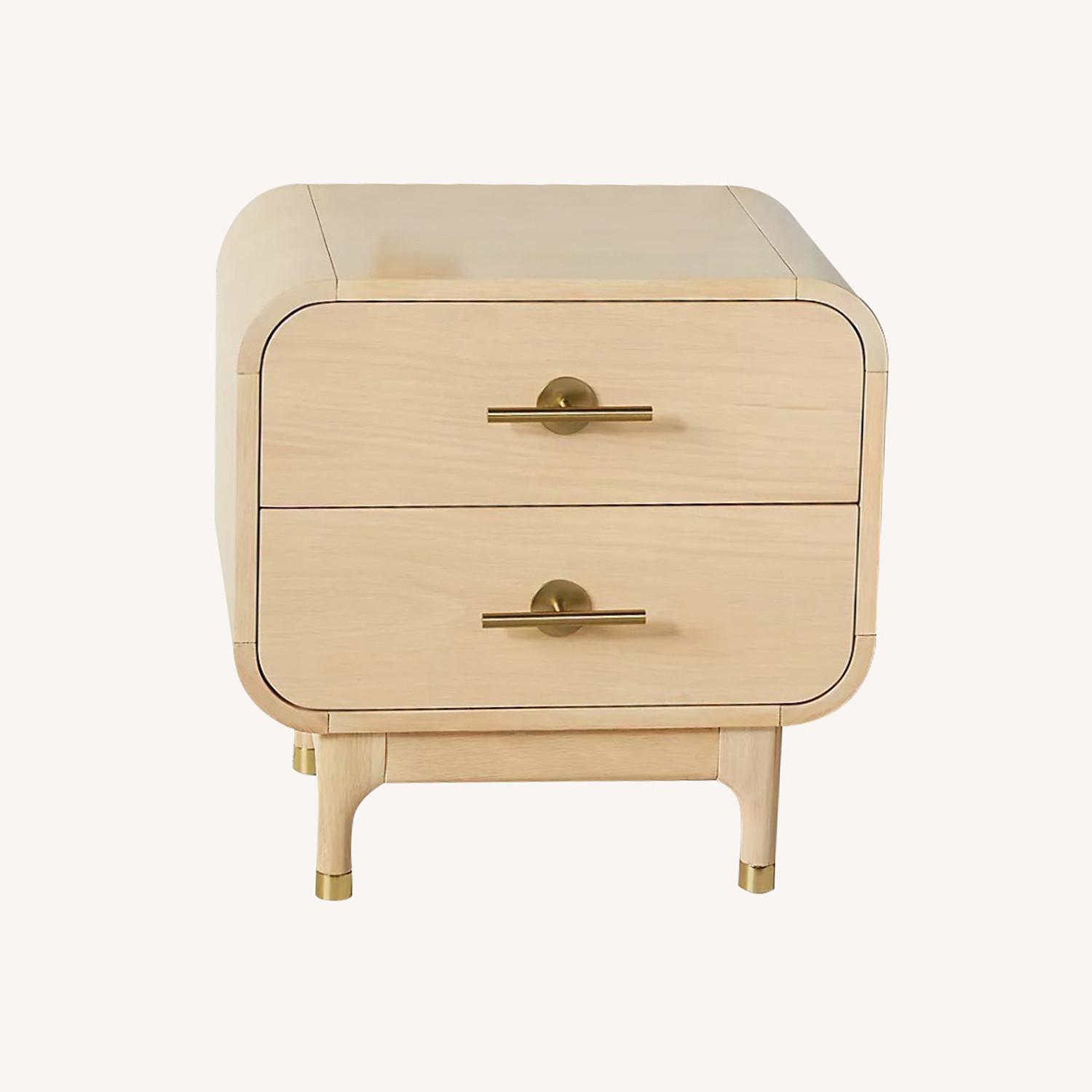 Anthropologie Nora Side Table Nightstand - AptDeco