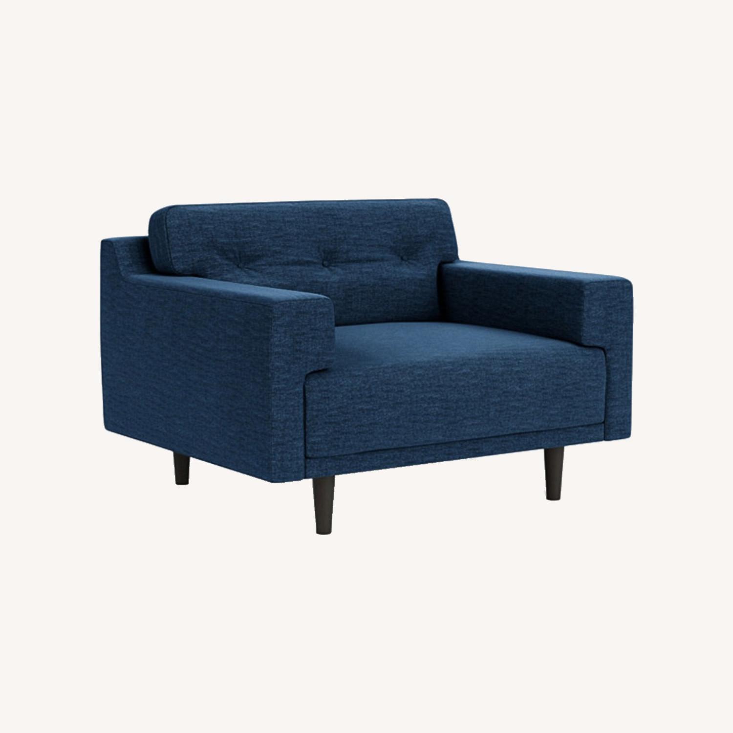 EQ3 Remi Chair Mid Century Modern Armchair - AptDeco