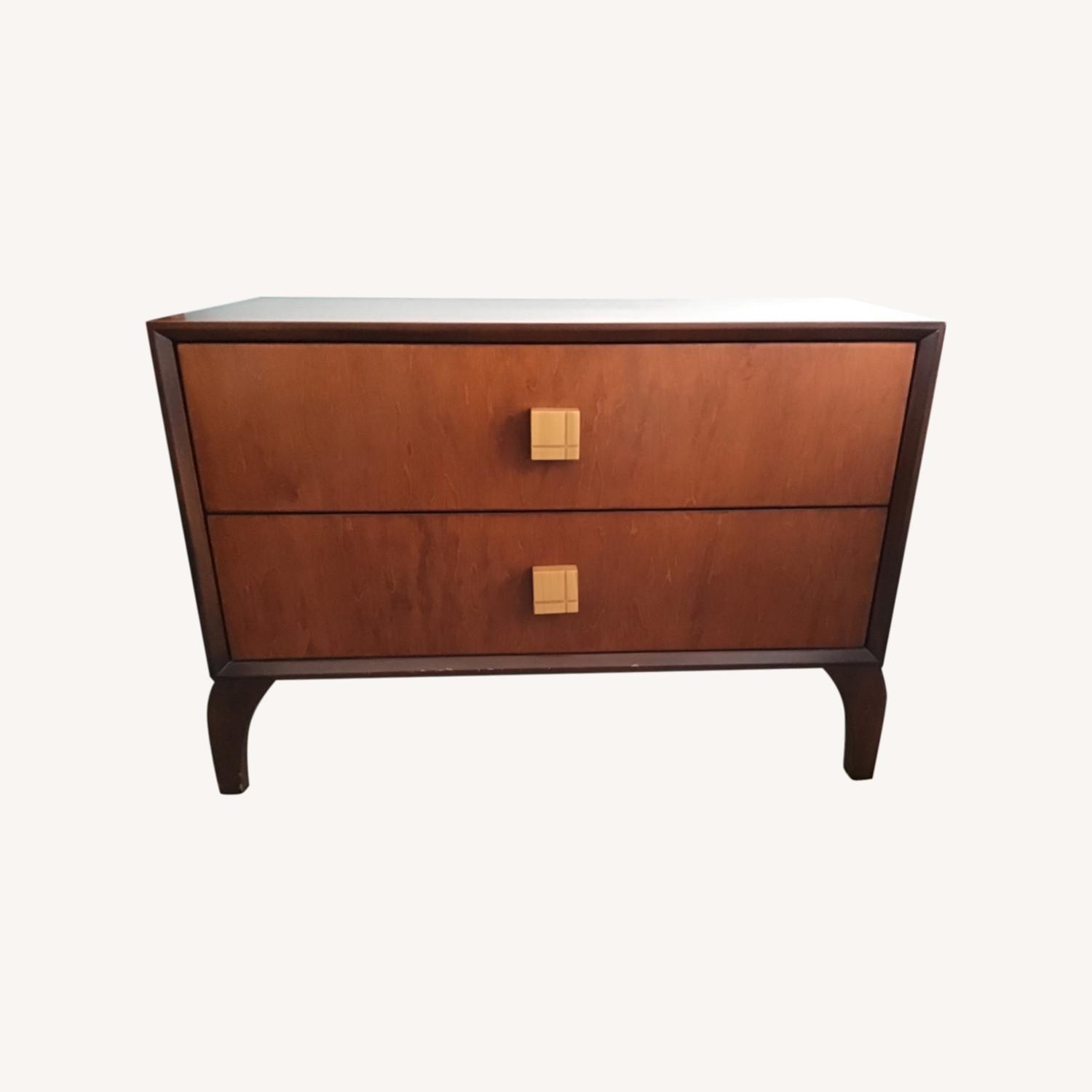 Post Modern Wood Nightstands - AptDeco