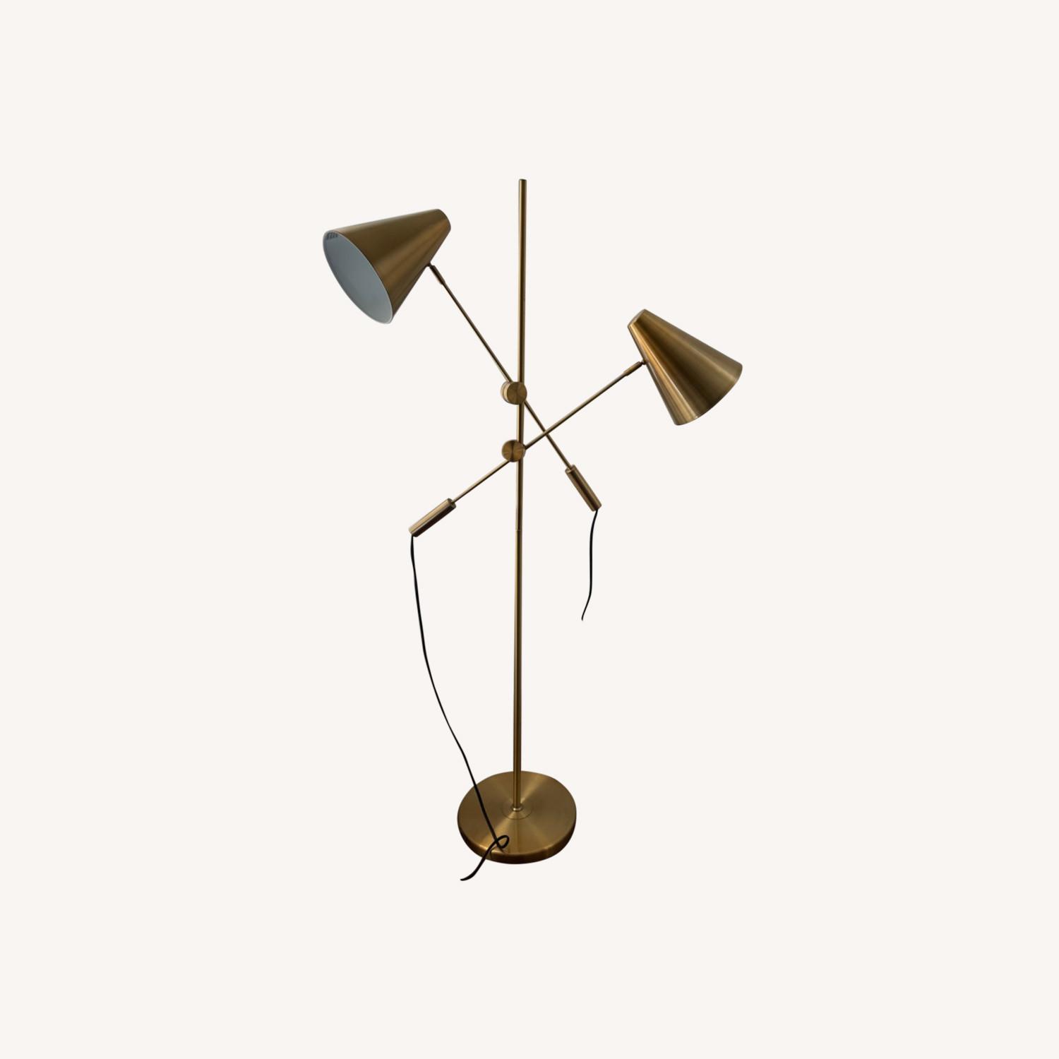 Article Gold Floor Lamp - Mid Century Modern - AptDeco