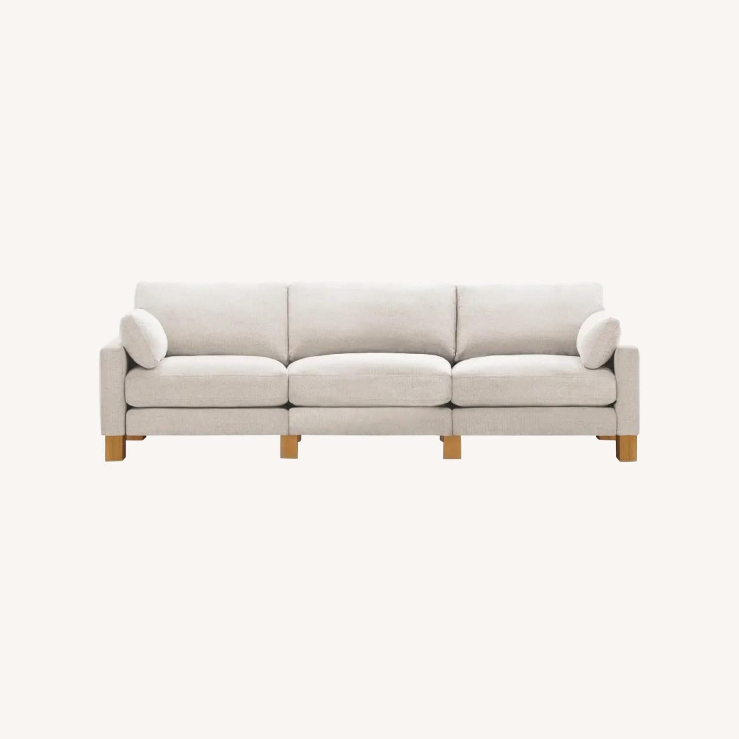 Burrow Union 3-Seat Sofa - Ivory - AptDeco
