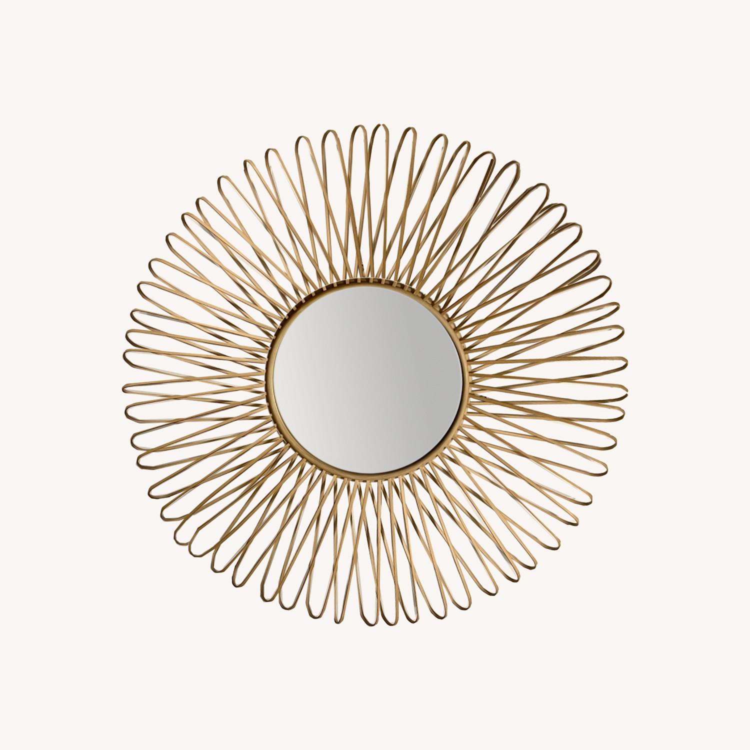 CB2 Mick Natural Wall Mirror - AptDeco