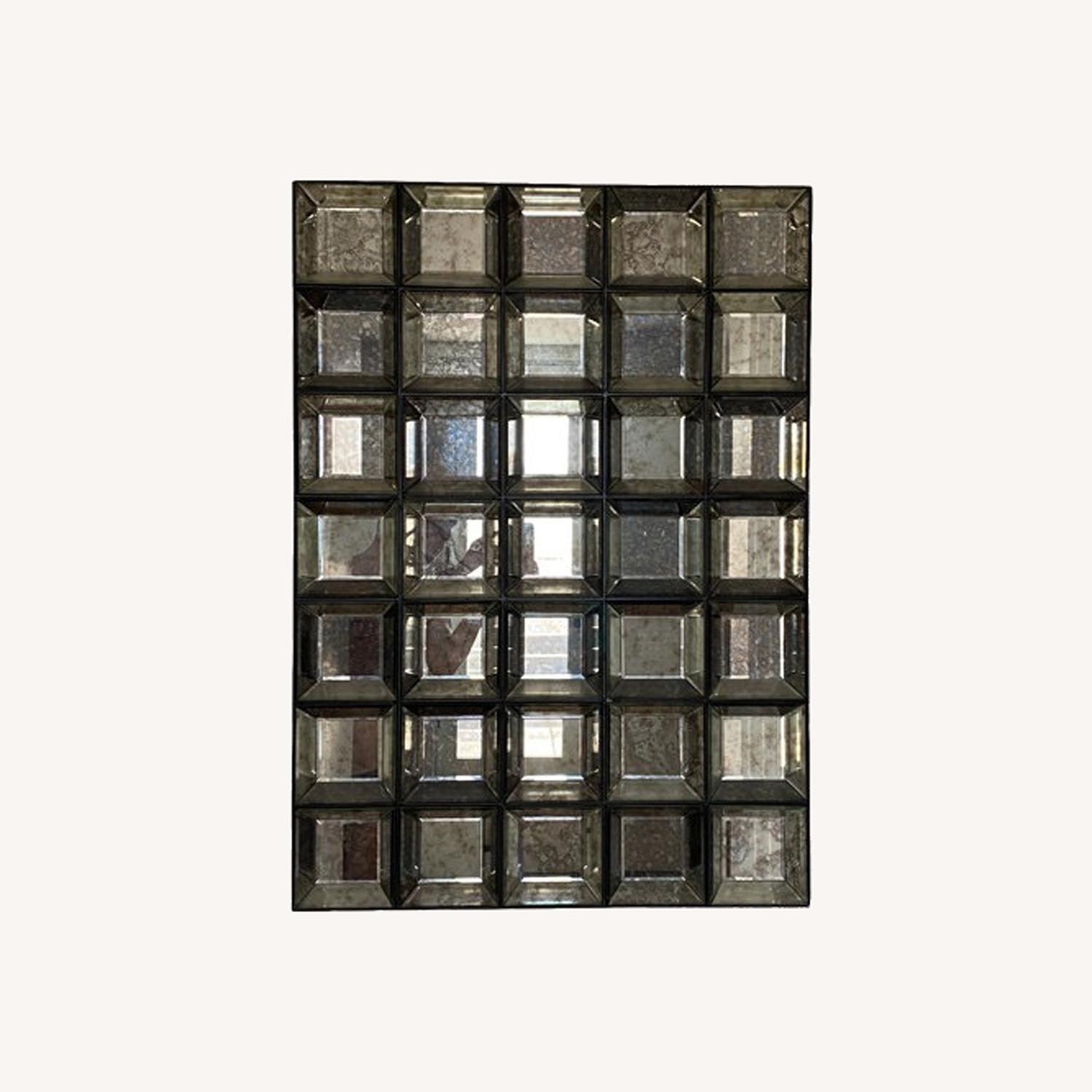 Restoration Hardware Teen Antique Grid Mirror - AptDeco