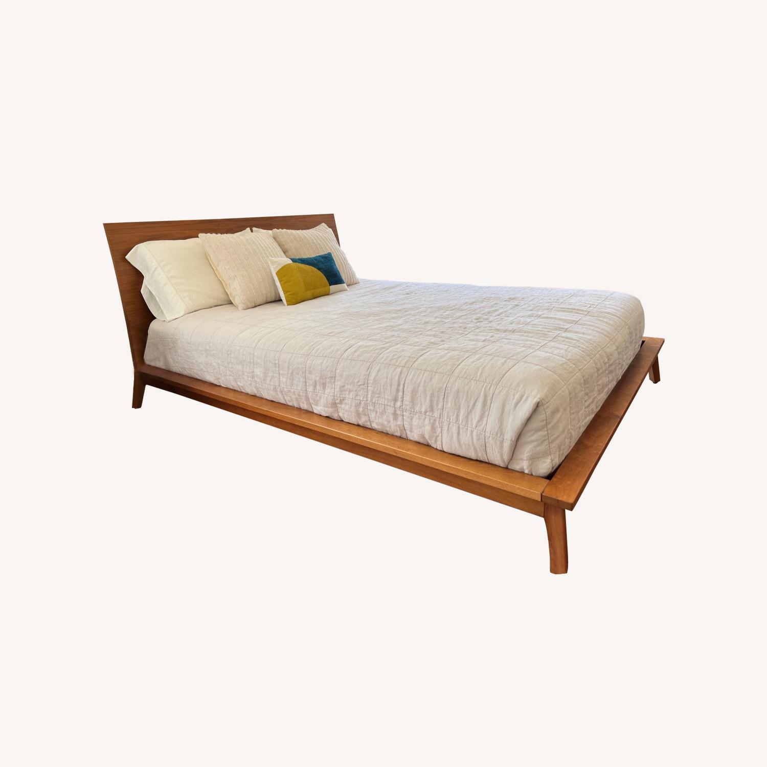Jensen Lewis Solid Walnut Queen Bed - AptDeco