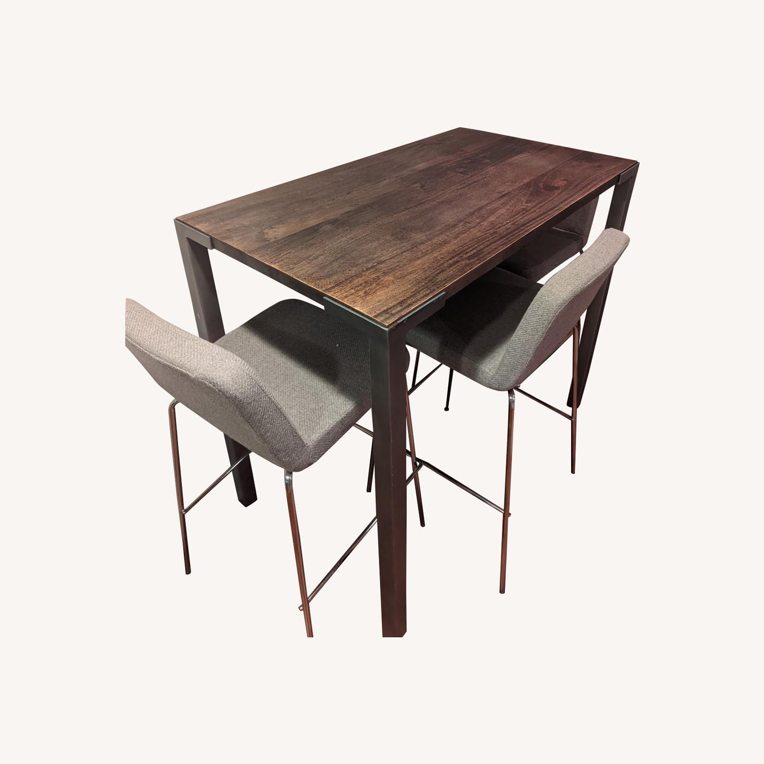 CB2 Bar Table and 3 Stools - AptDeco