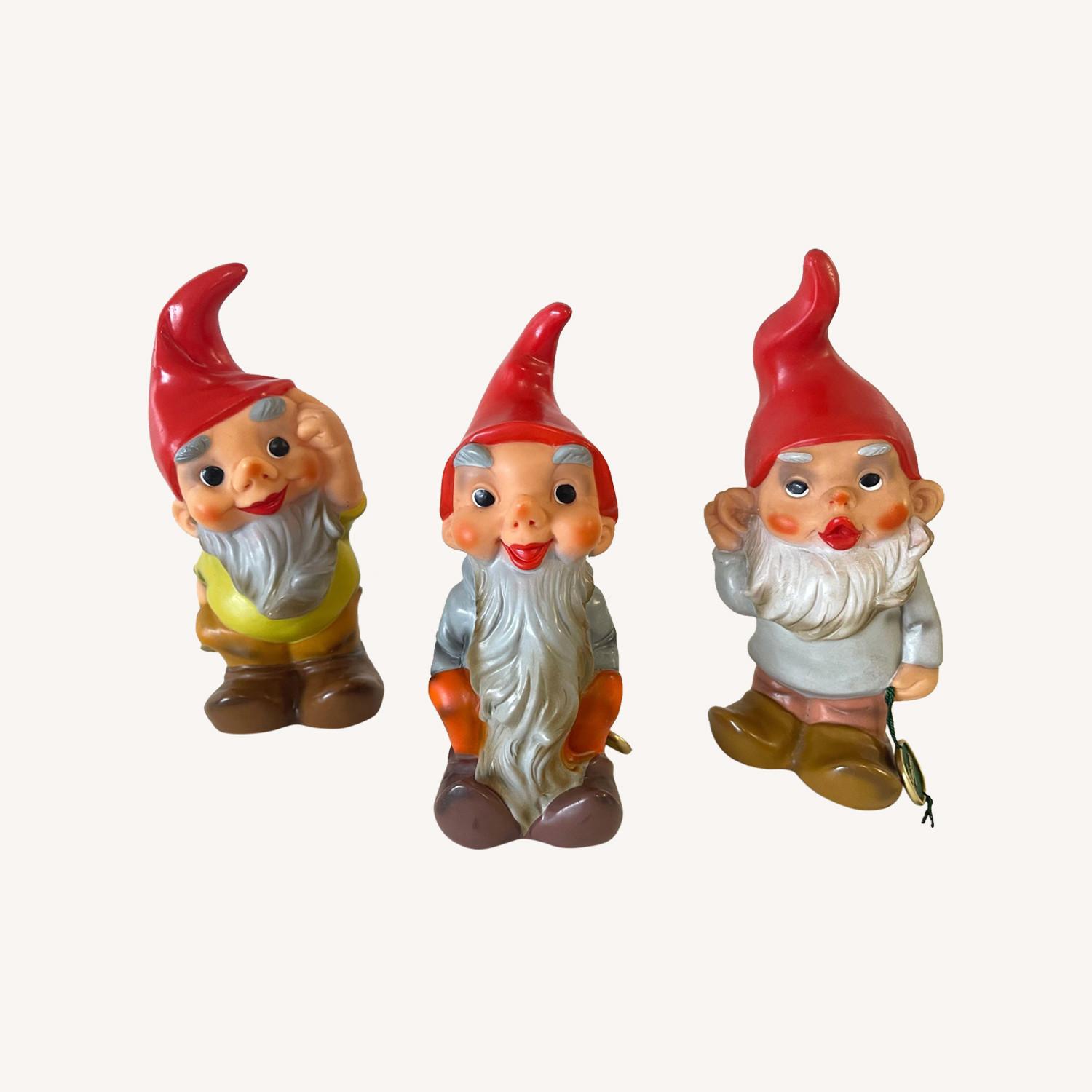 3 Vintage 7" Heissner Gnomes - AptDeco