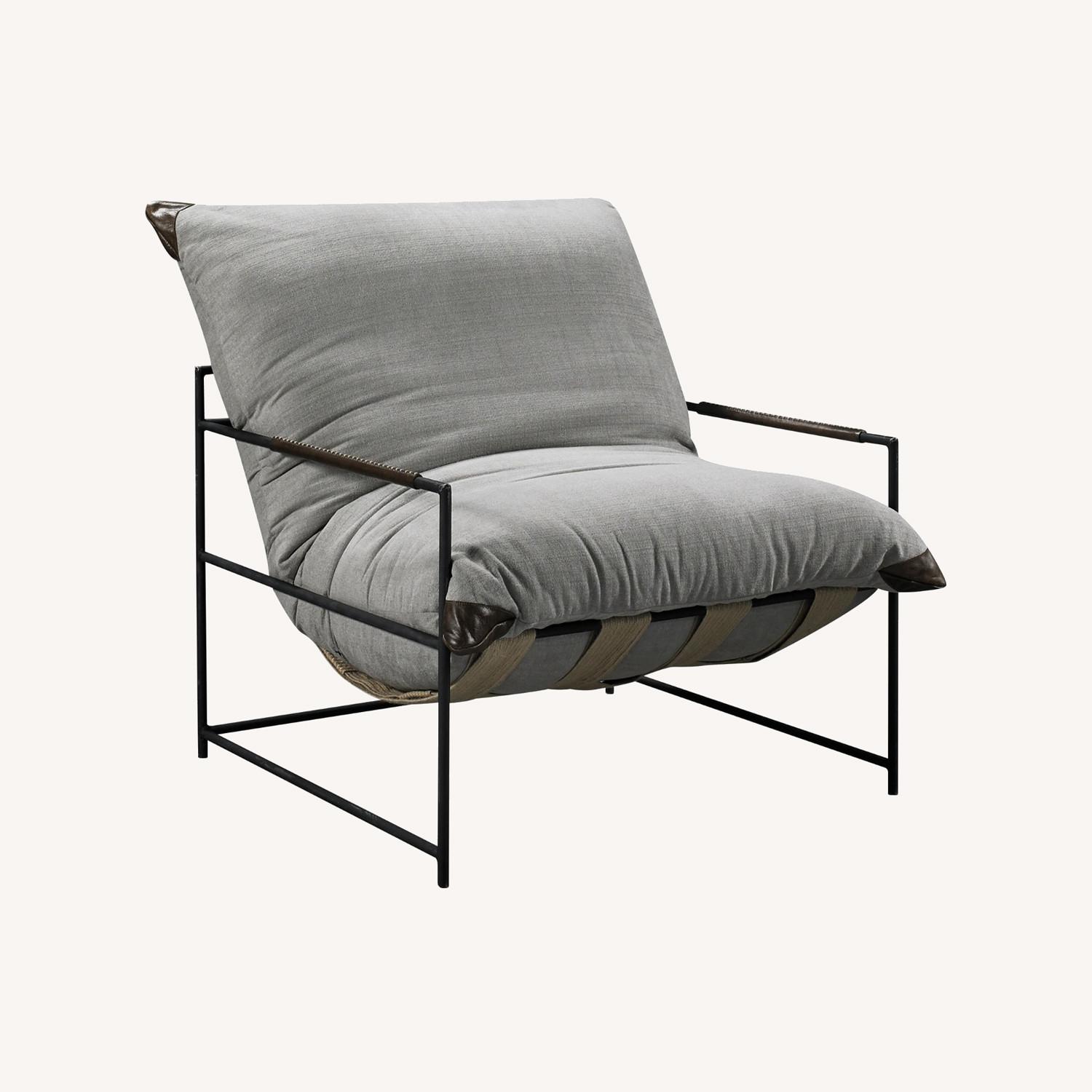 West Elm Steel Frame Sling Chair - AptDeco