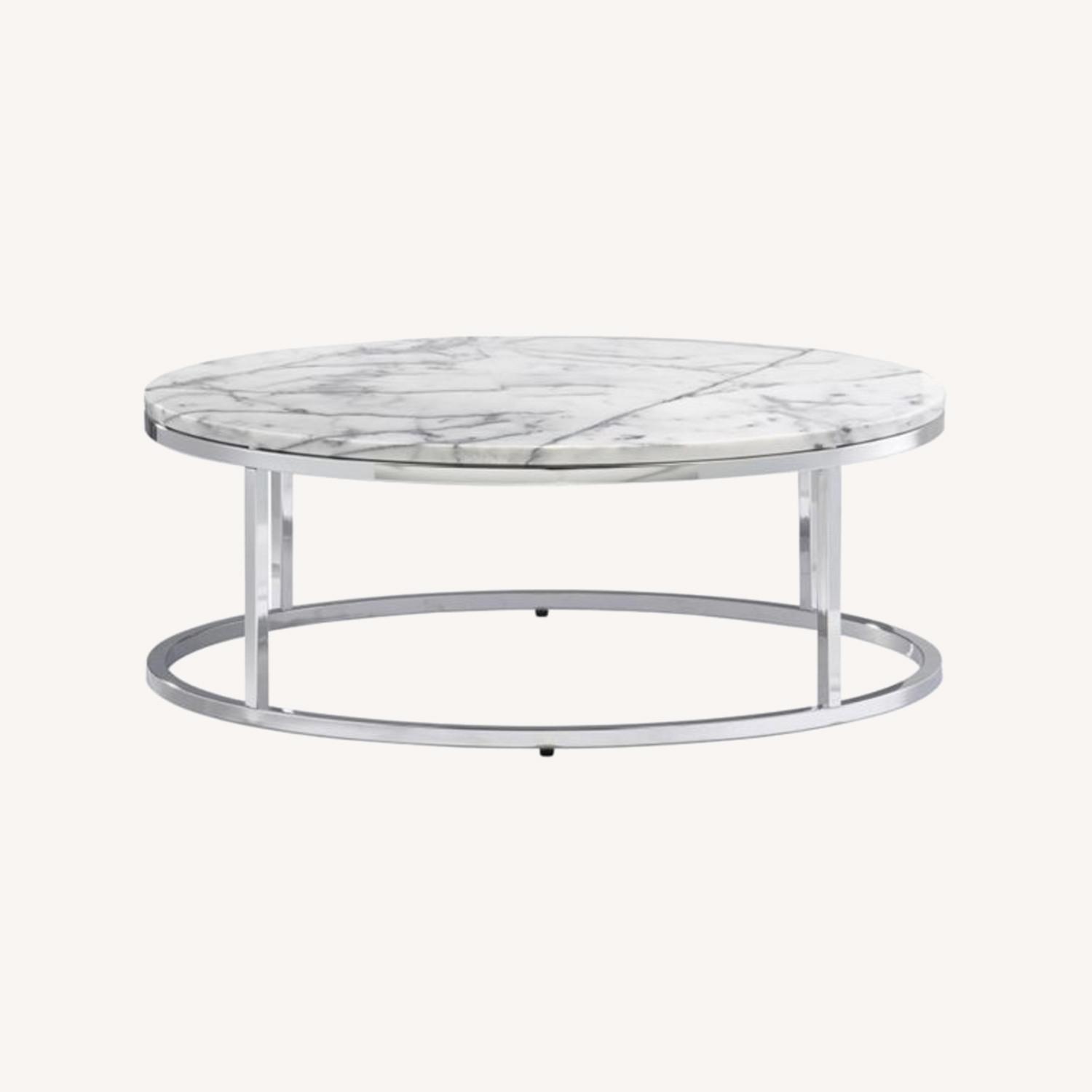 CB2 Marble Coffee Table - AptDeco