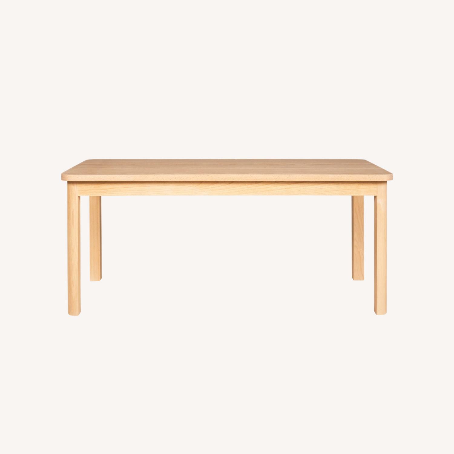 Modern Solid Beech Wood Coffee Table/Bench - AptDeco
