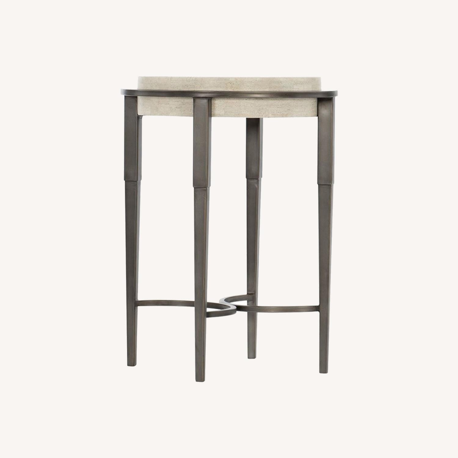 LuxeDecor Bernhardt 18'' Wide Round Coffee Table - AptDeco