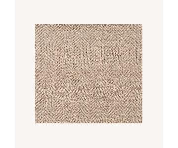 Pottery Barn Chevron Hand Loomed Wool/Jute Rug,5x8 - AptDeco
