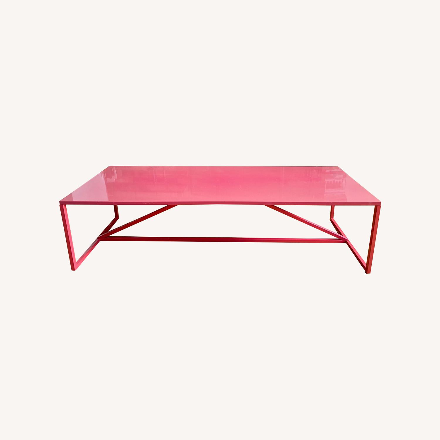 Blu Dot Pink Strut Coffee Table - AptDeco