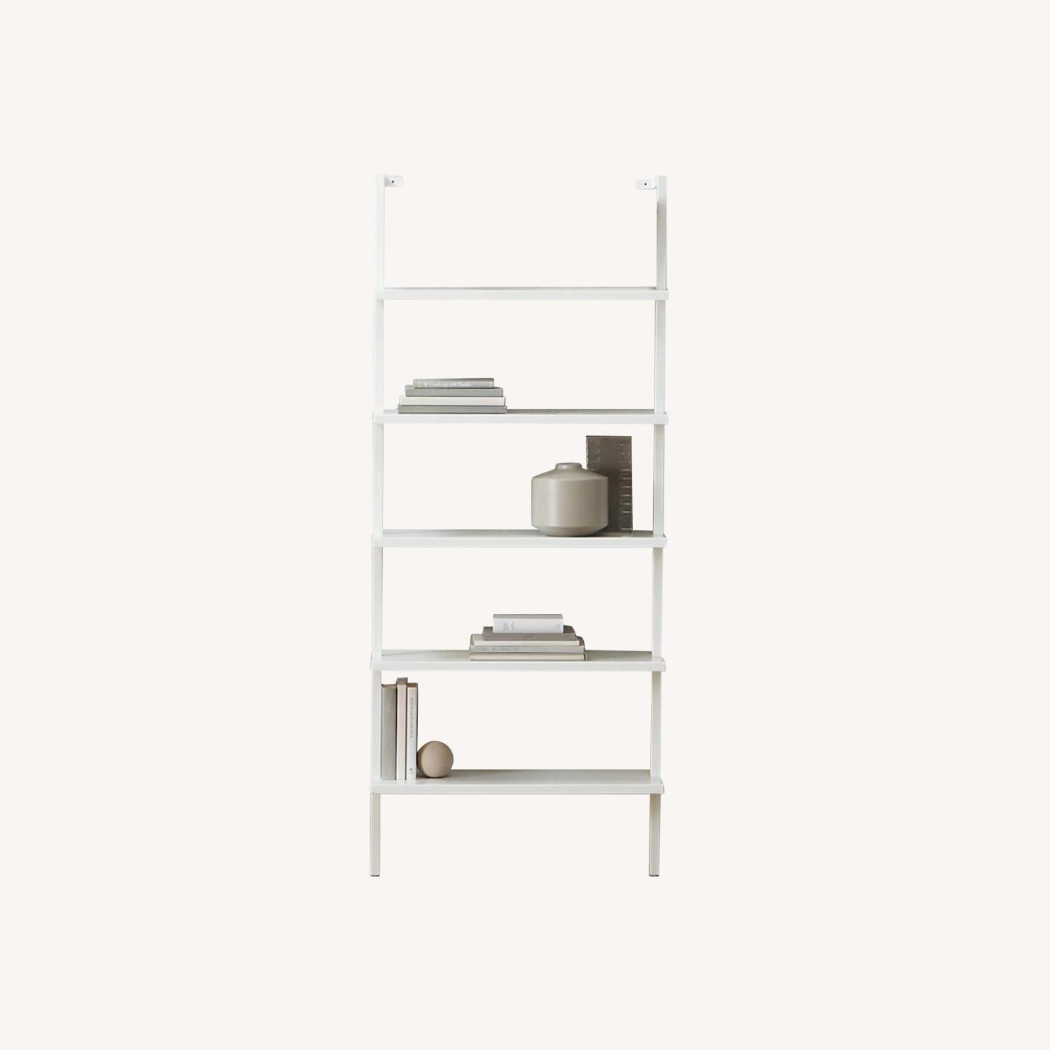 CB2 Stairway White Bookcase - AptDeco