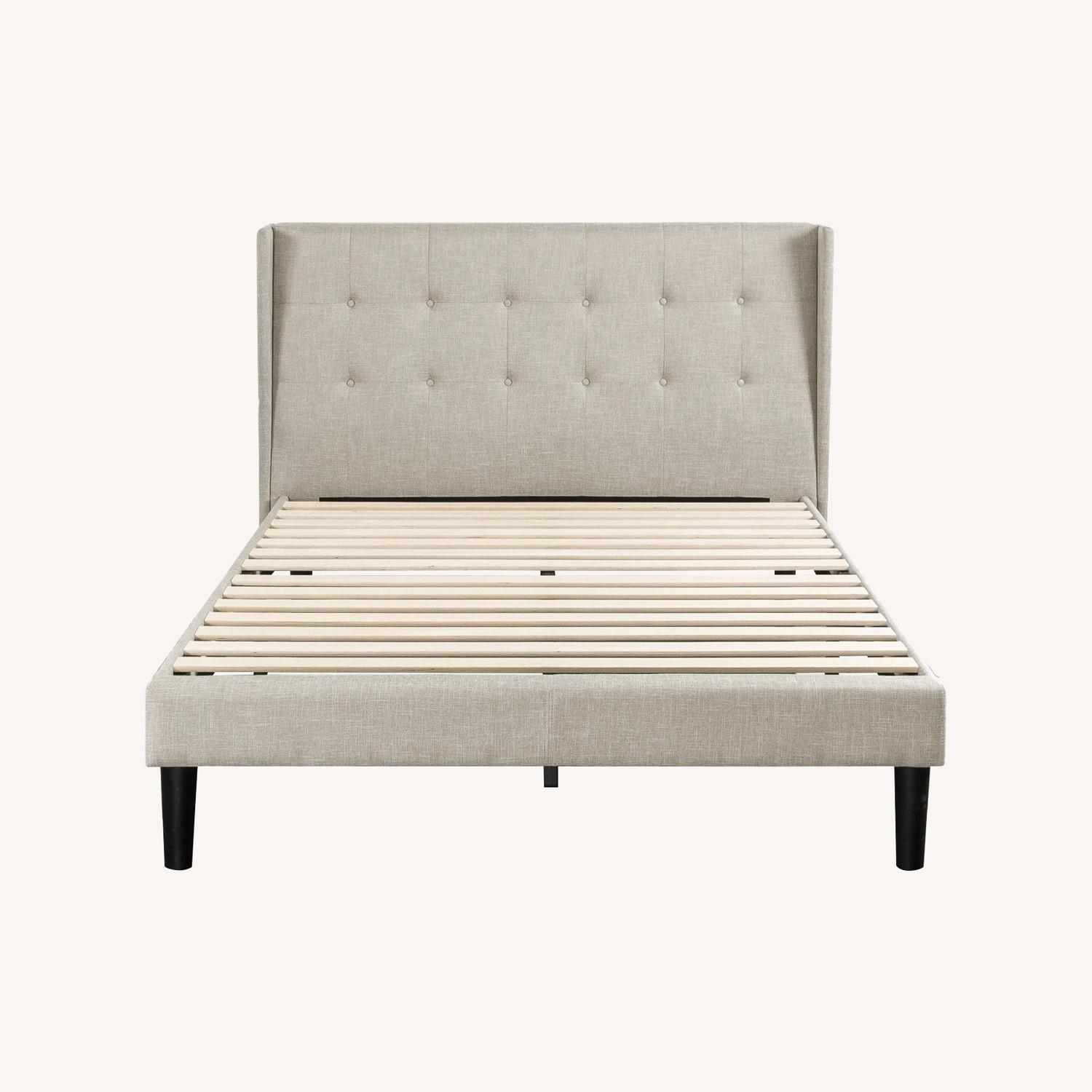 Athena Upholstered Platform Queen Bed Frame - AptDeco