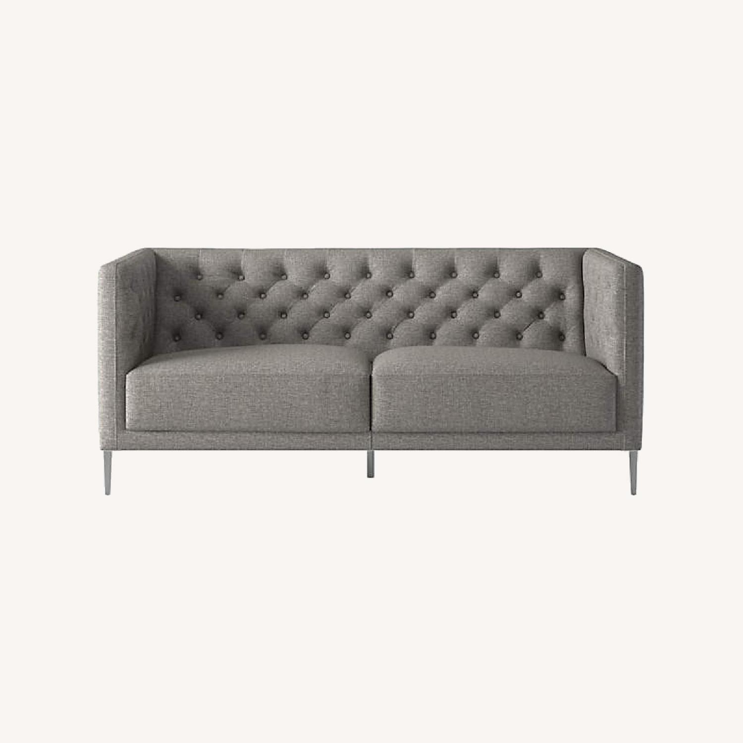 CB2 Savile Taylor Grey Apartment Sofa - AptDeco
