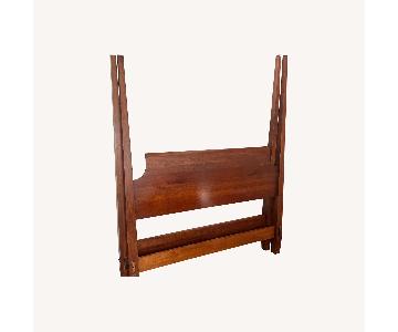 Ethan Allen Four Post Queen Bed Frame - AptDeco