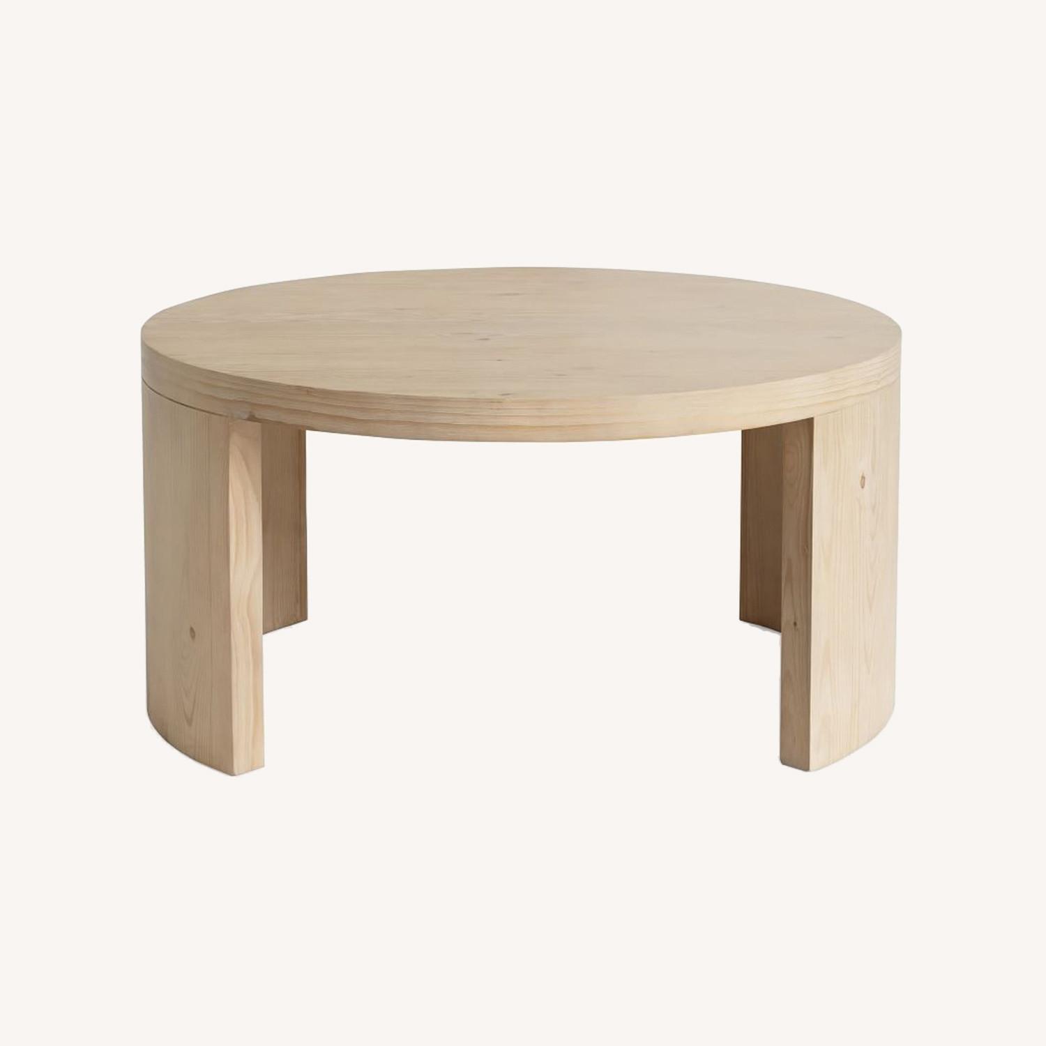 Pottery Barn Folsom Round Nesting Coffee Table - AptDeco