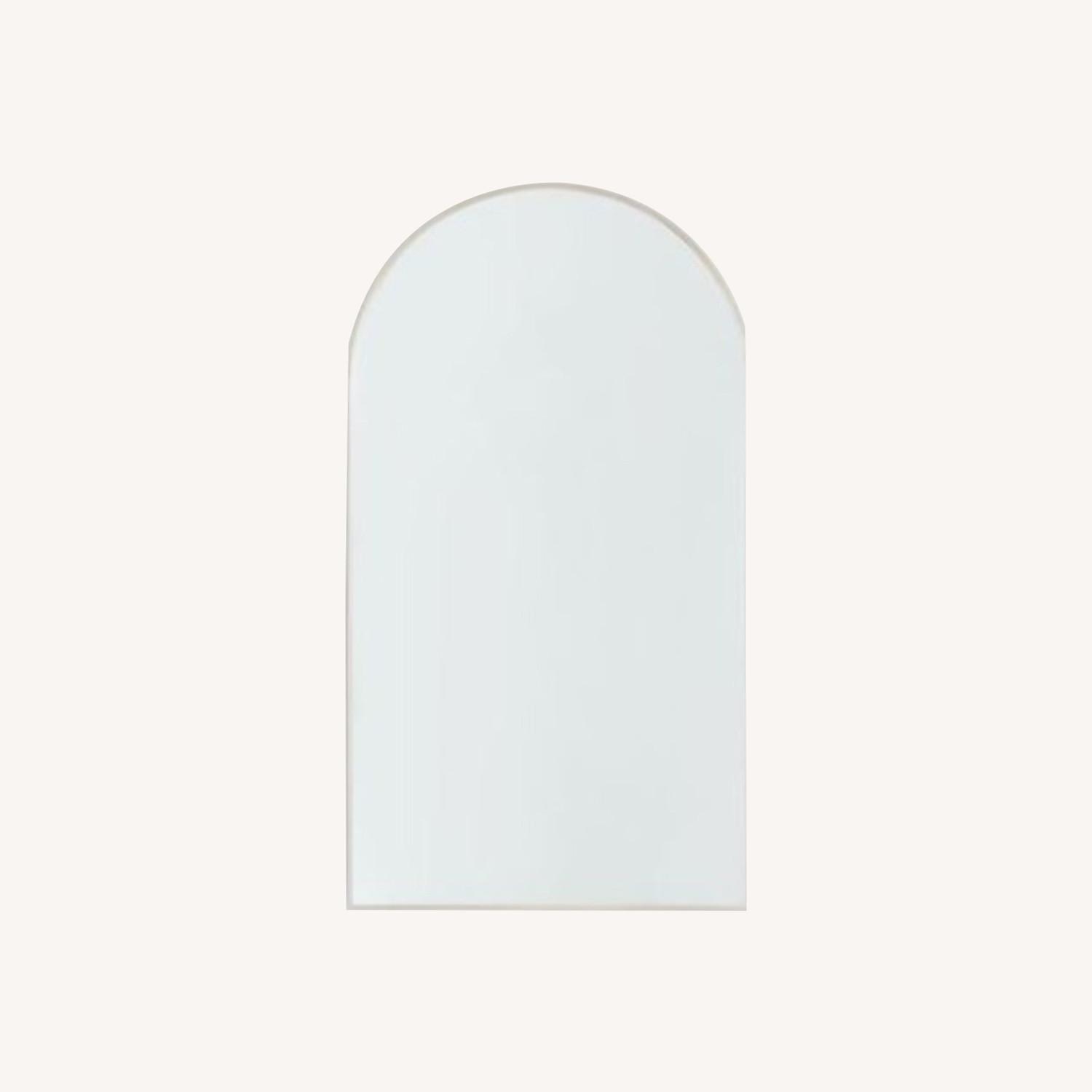 CB2 Arched Metal Framed Mirror Medicine Cabinet - AptDeco