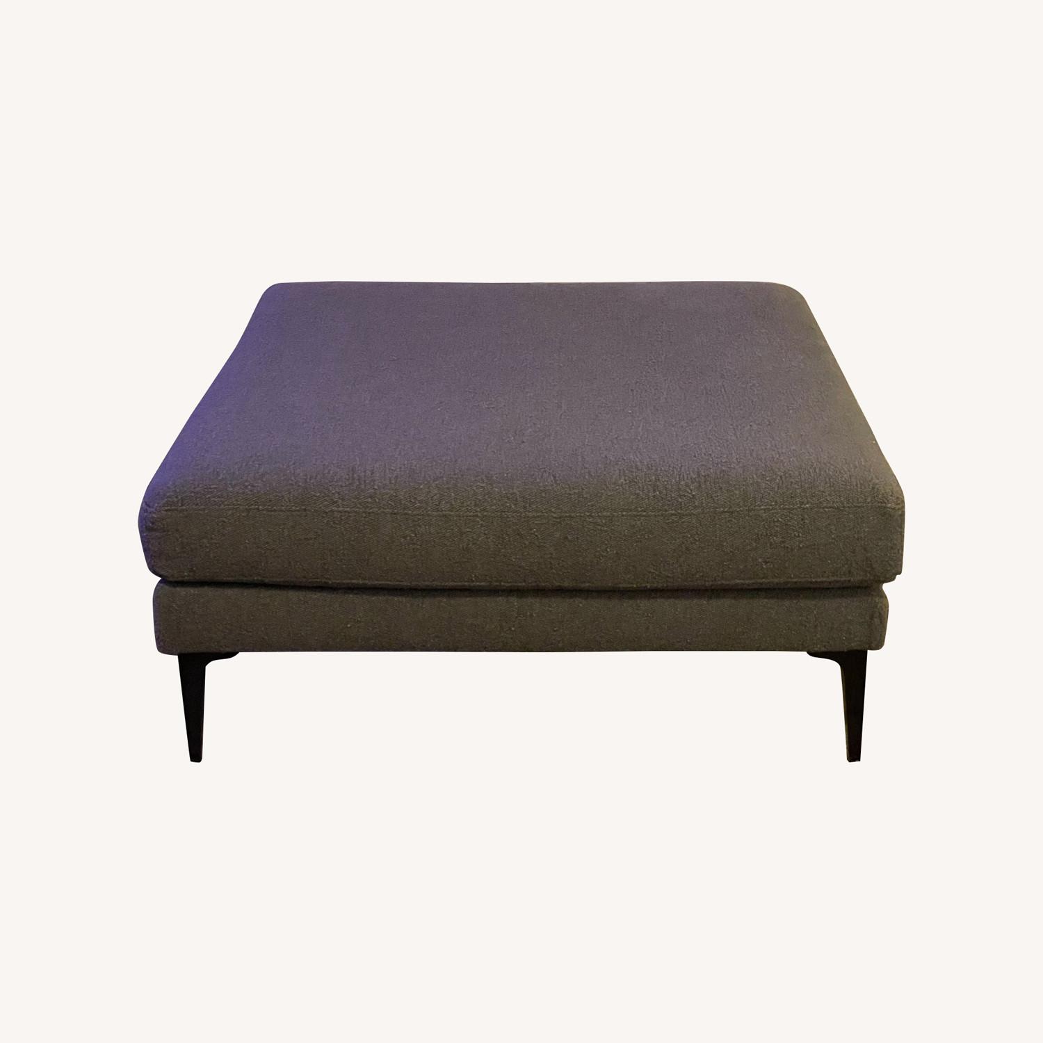 West Elm Andes Ottoman Large - AptDeco