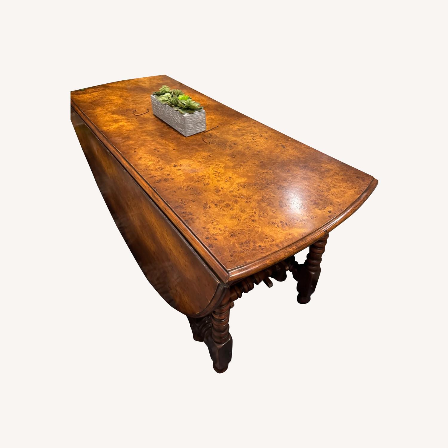 Solid Burled American Walnut Table + Chairs - AptDeco