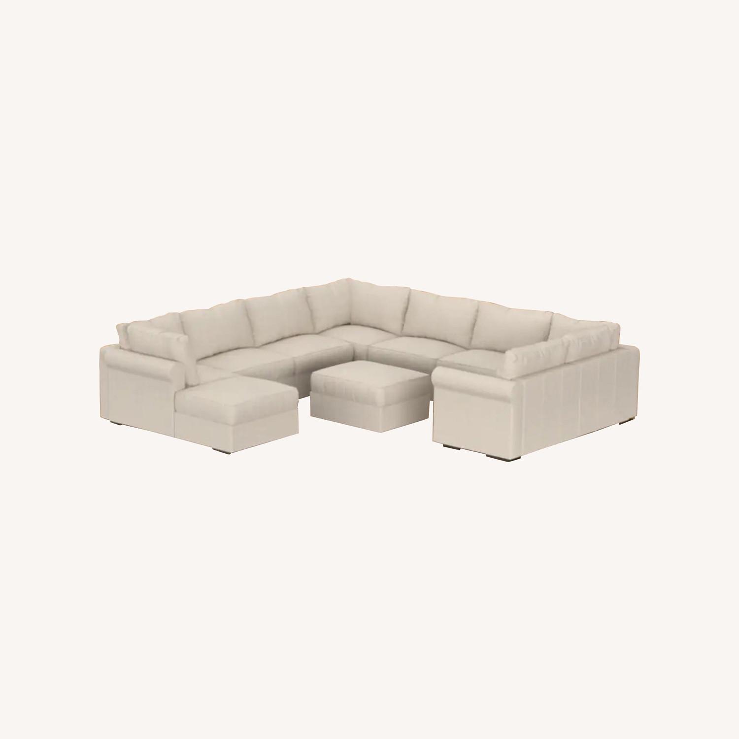 LoveSac Sea Shell White Sectional - AptDeco