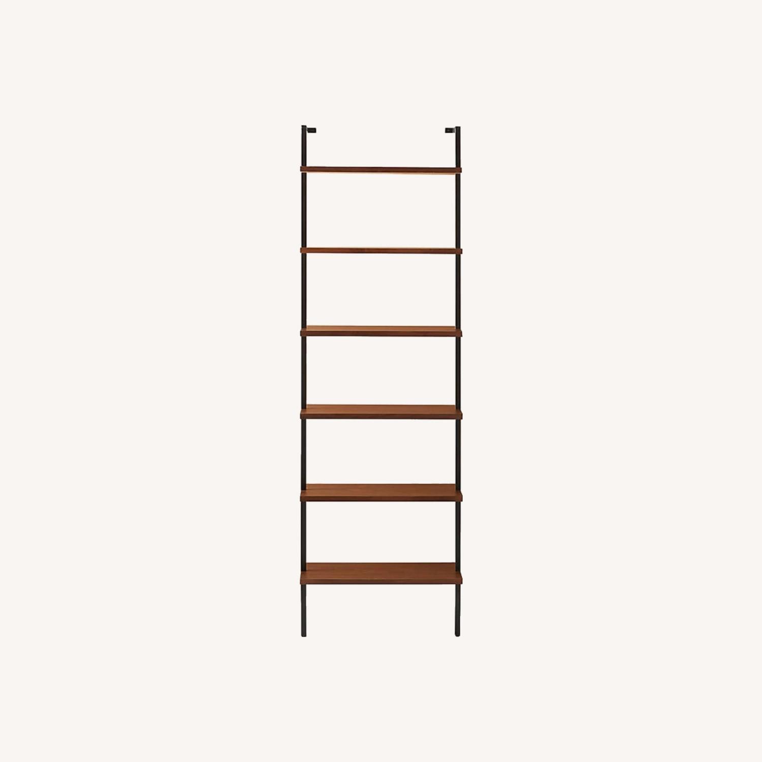 CB2 Helix Walnut Bookshelf - AptDeco