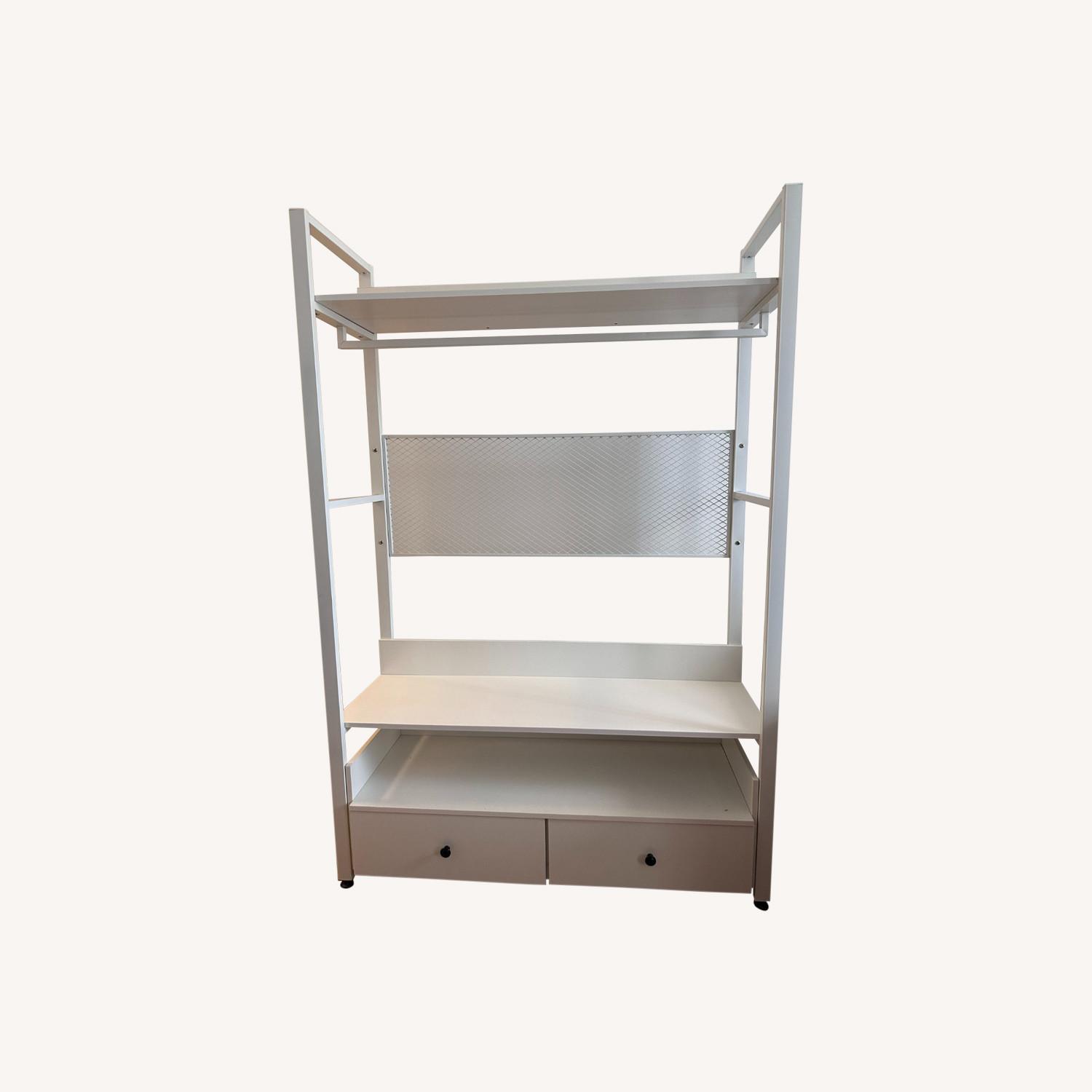 Tribesign Garment Rack With Shelves - AptDeco