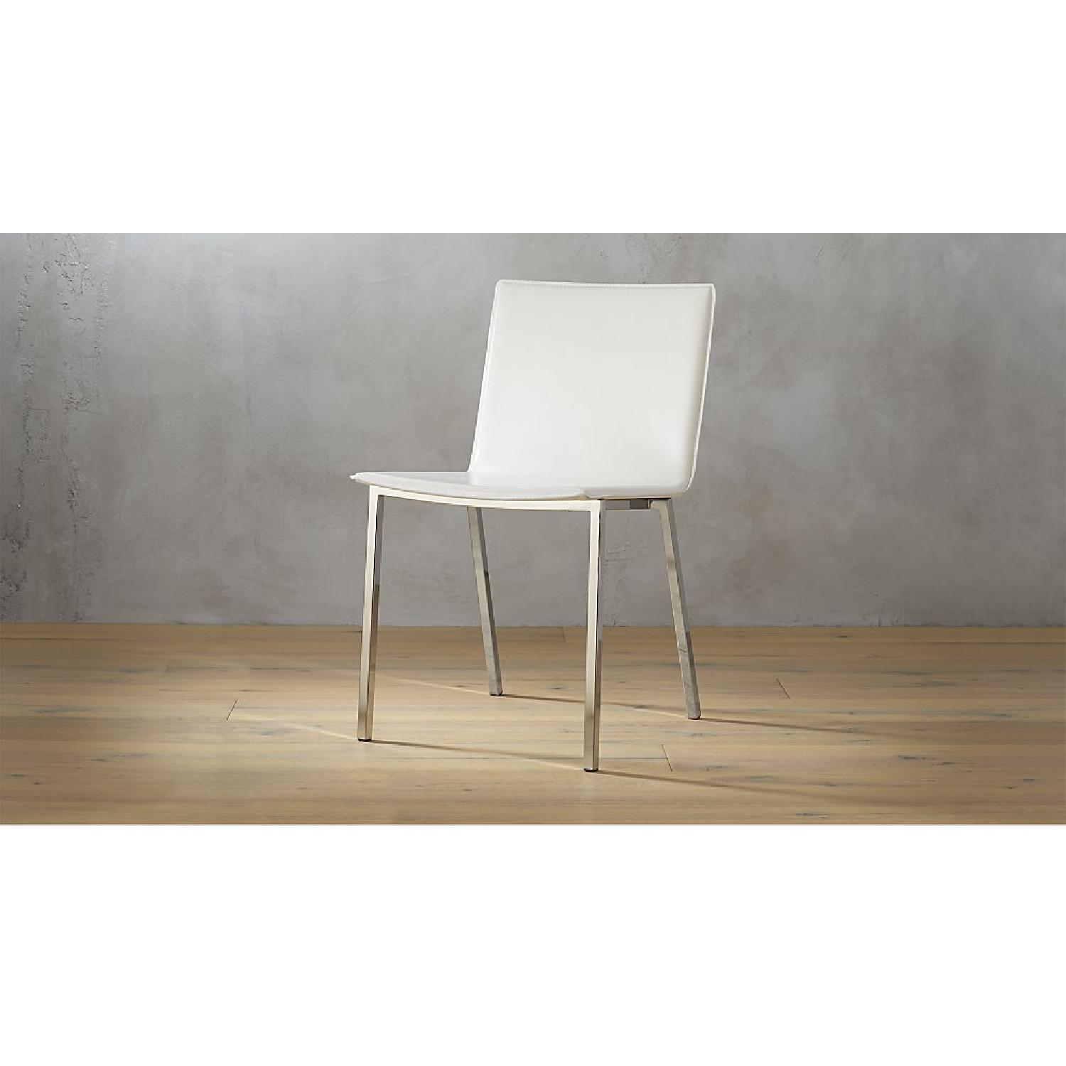 CB2 Leather Dining Chair - AptDeco