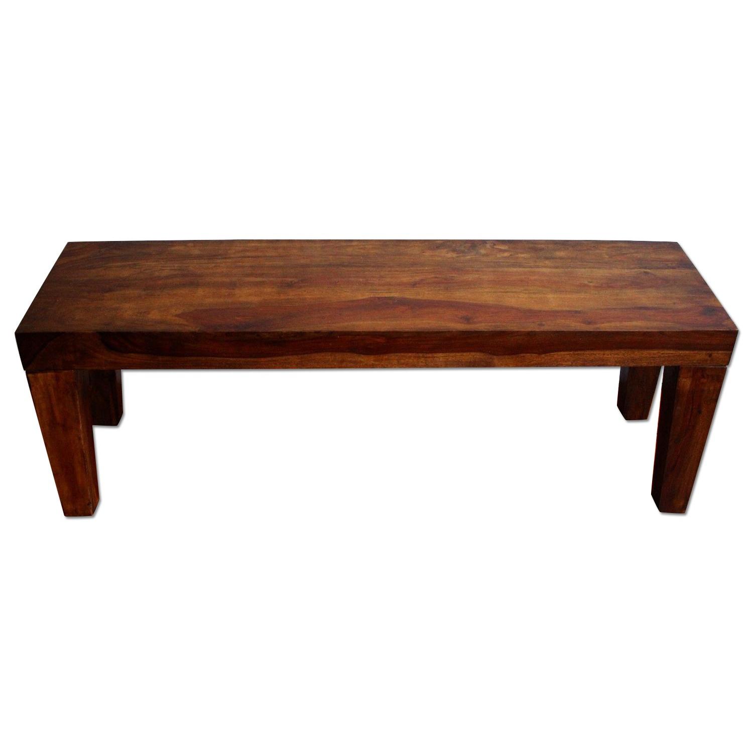 West Elm Carroll Farm Sheesham Benches - AptDeco