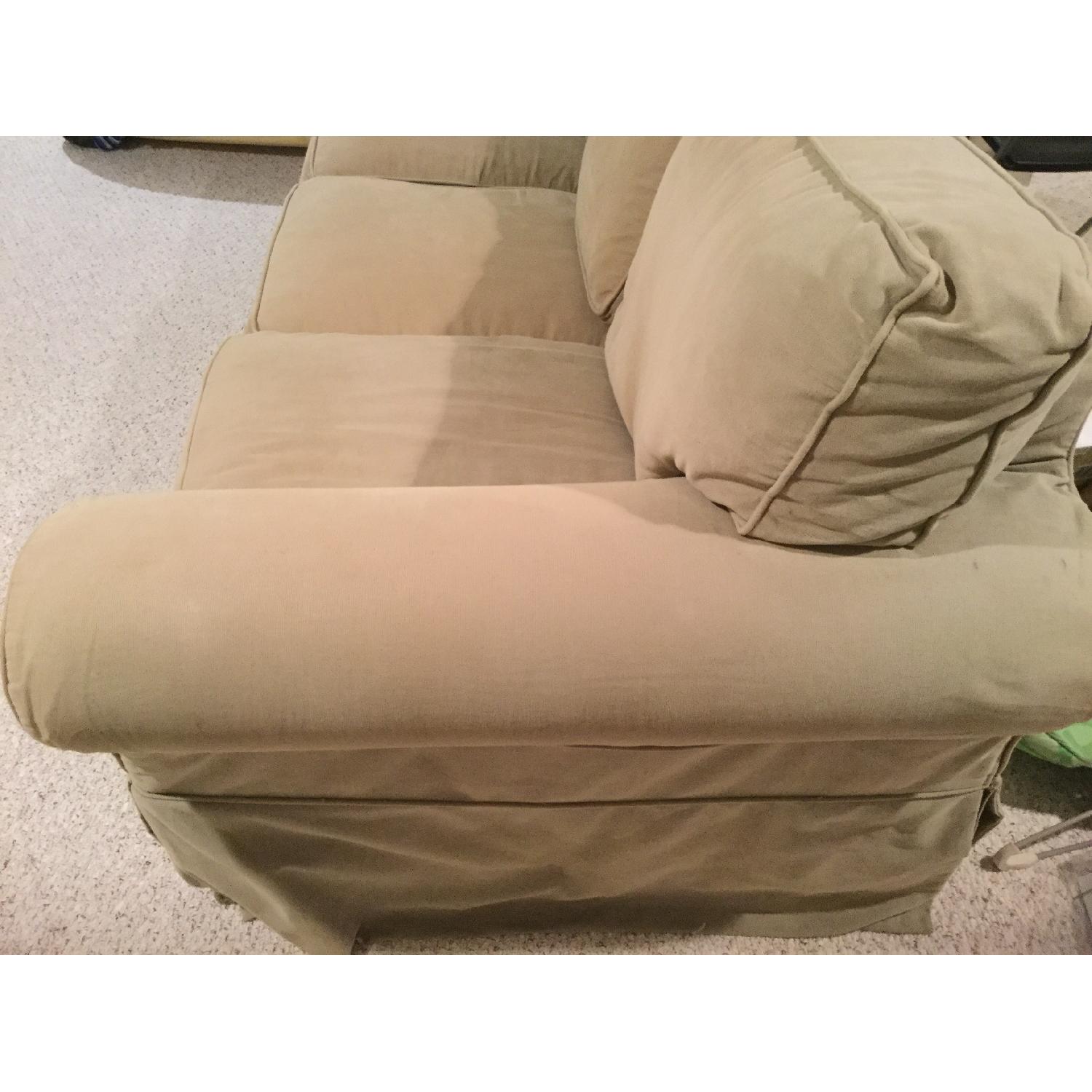 Overstuffed Custom Made Sofa - AptDeco