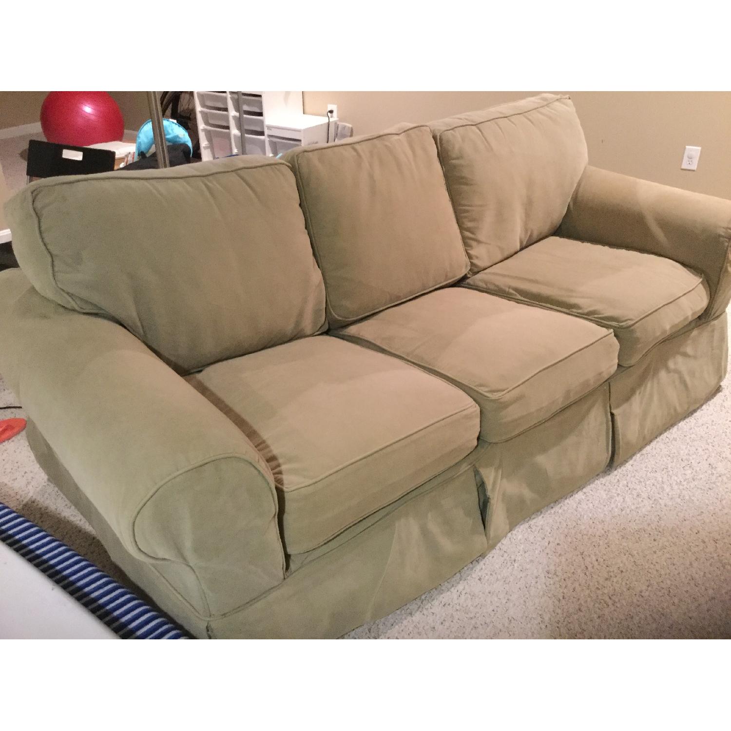 Overstuffed Custom Made Sofa - AptDeco