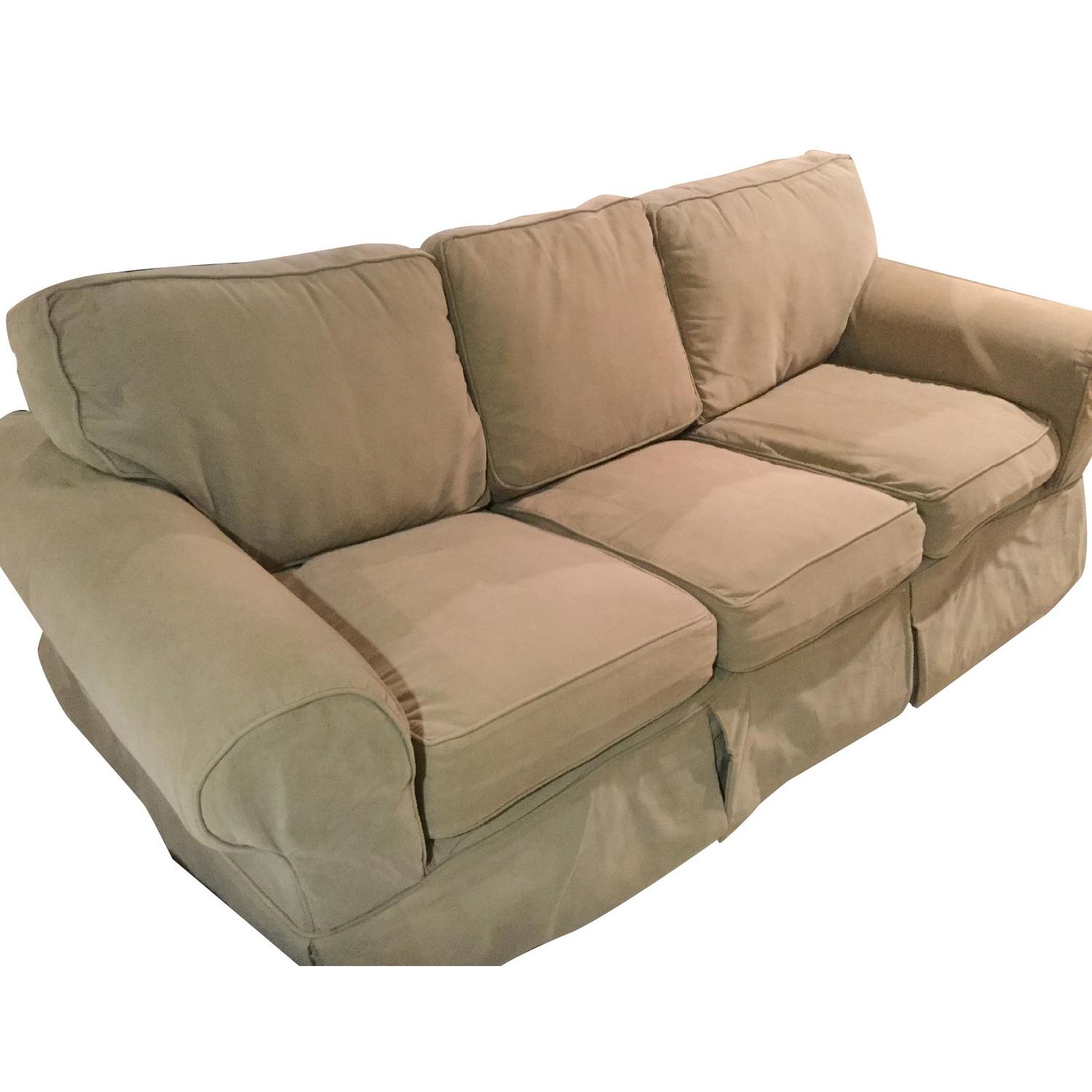 Overstuffed Custom Made Sofa - AptDeco