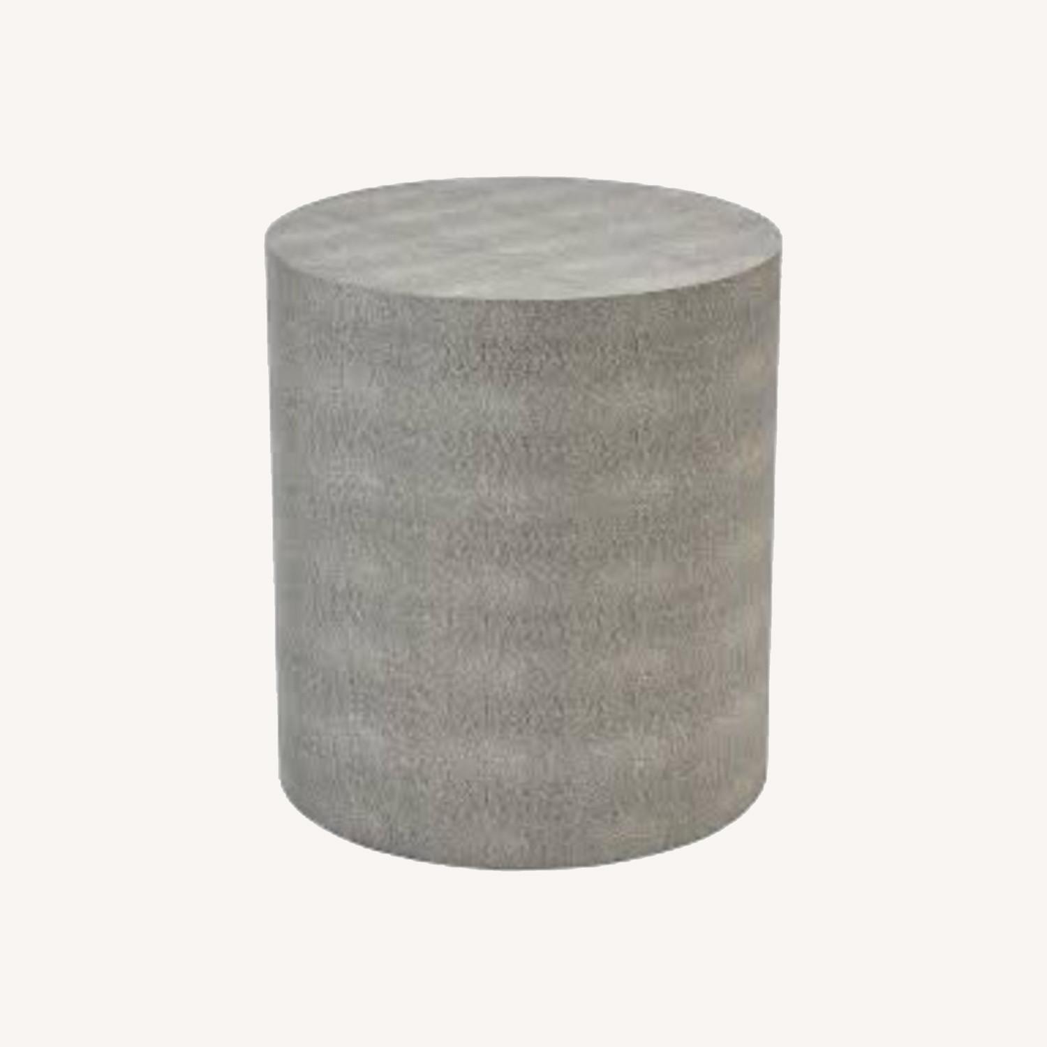 Faux Shagreen Side Table - AptDeco