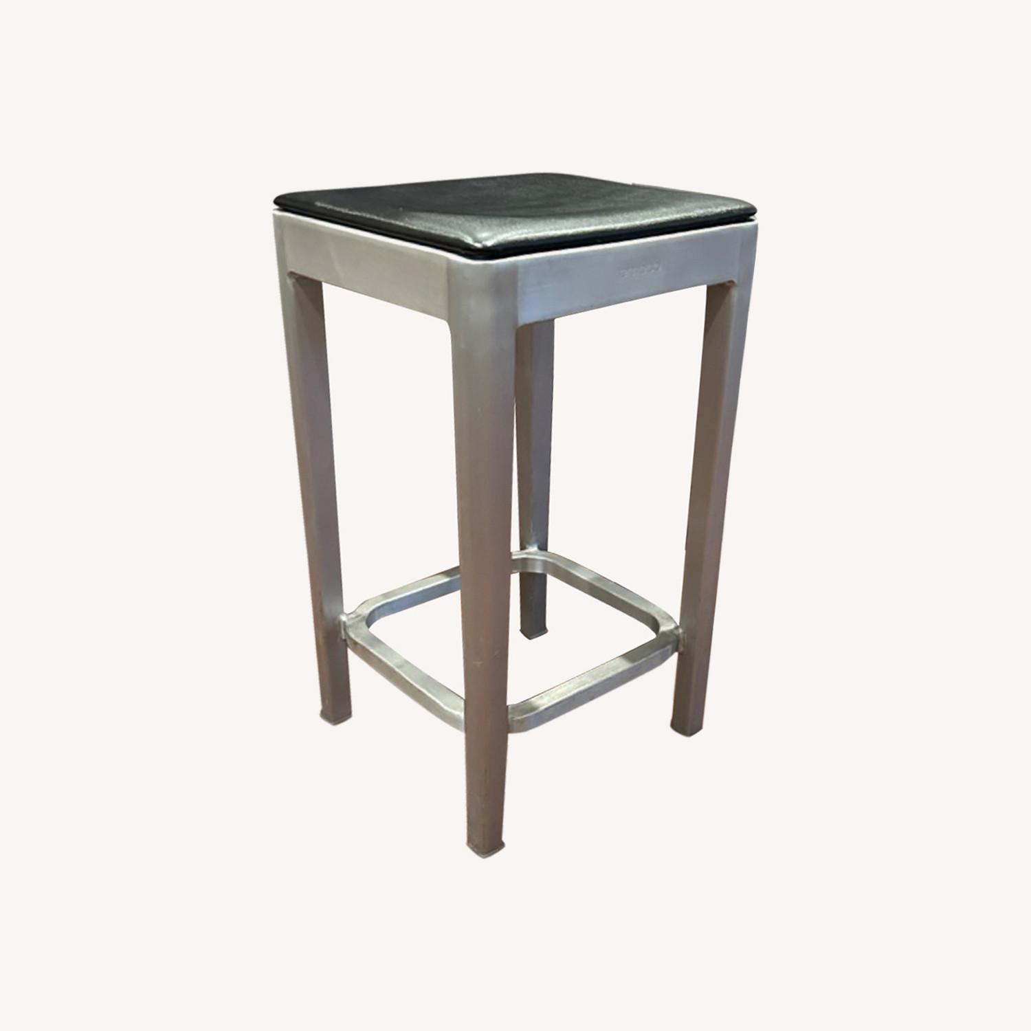 Emeco Counter Stools With Sseat Pad - AptDeco