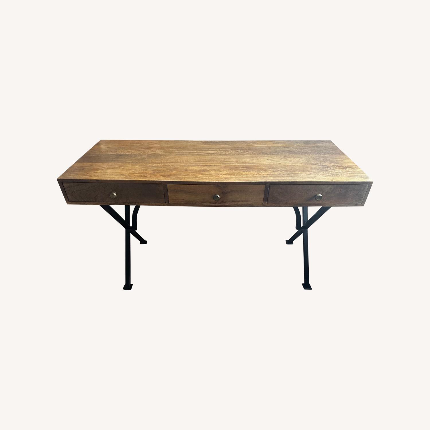 Pier 1 Metro Weathered Java Desk - AptDeco