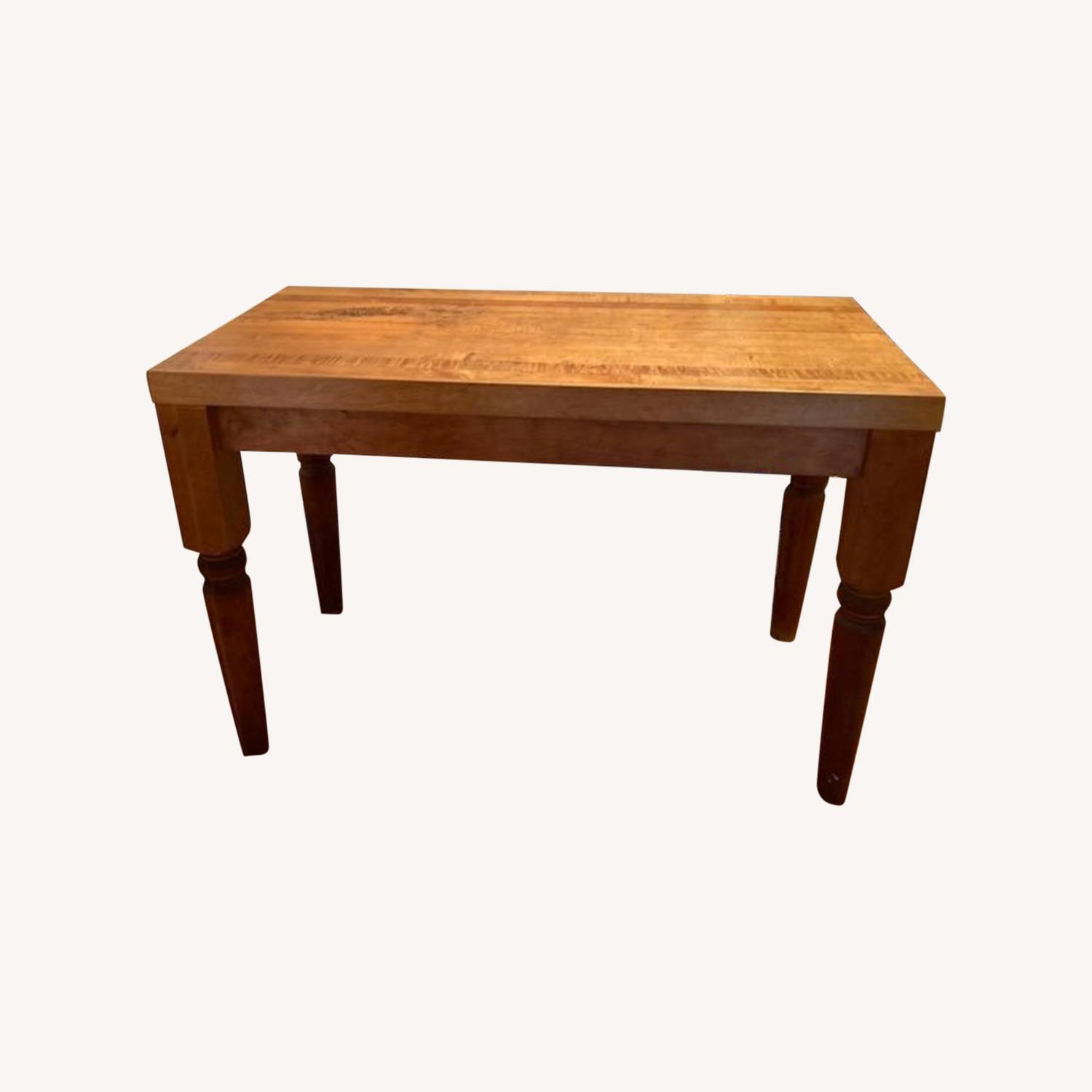 1970s Solid Maple Butcher Block Table - AptDeco