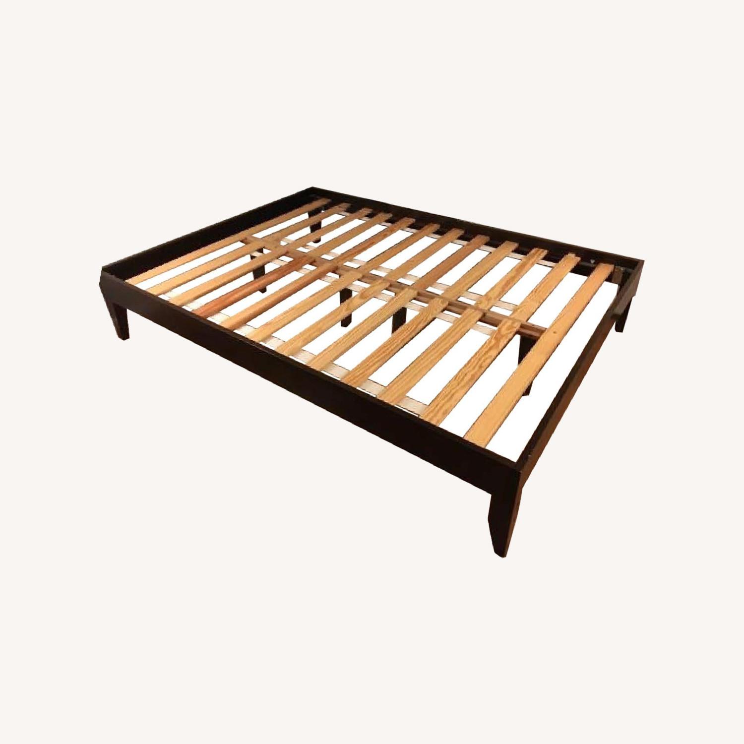 West Elm Narrow-Leg Wood Bed Frame - AptDeco