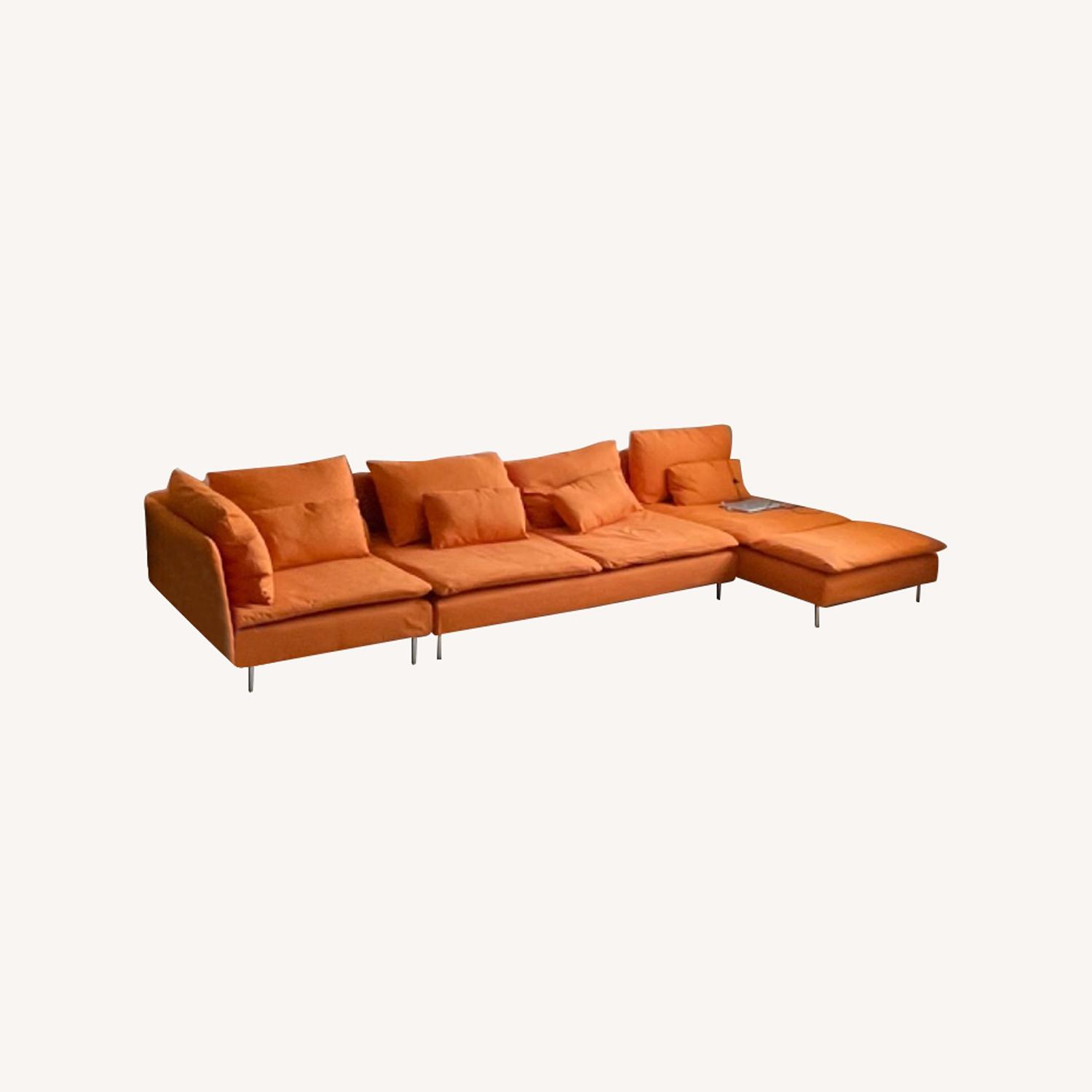 IKEA Soderhamn Sectional Orange - AptDeco