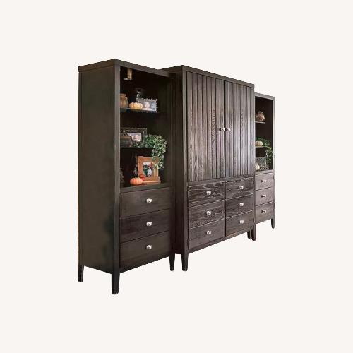 Stanley Dark Solid Wood Curio - AptDeco