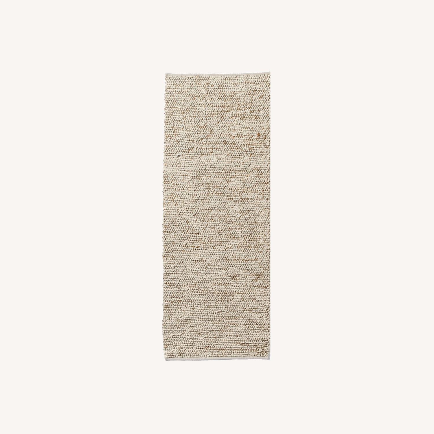 West Elm Mini Pebble Wool Jute Rug - AptDeco