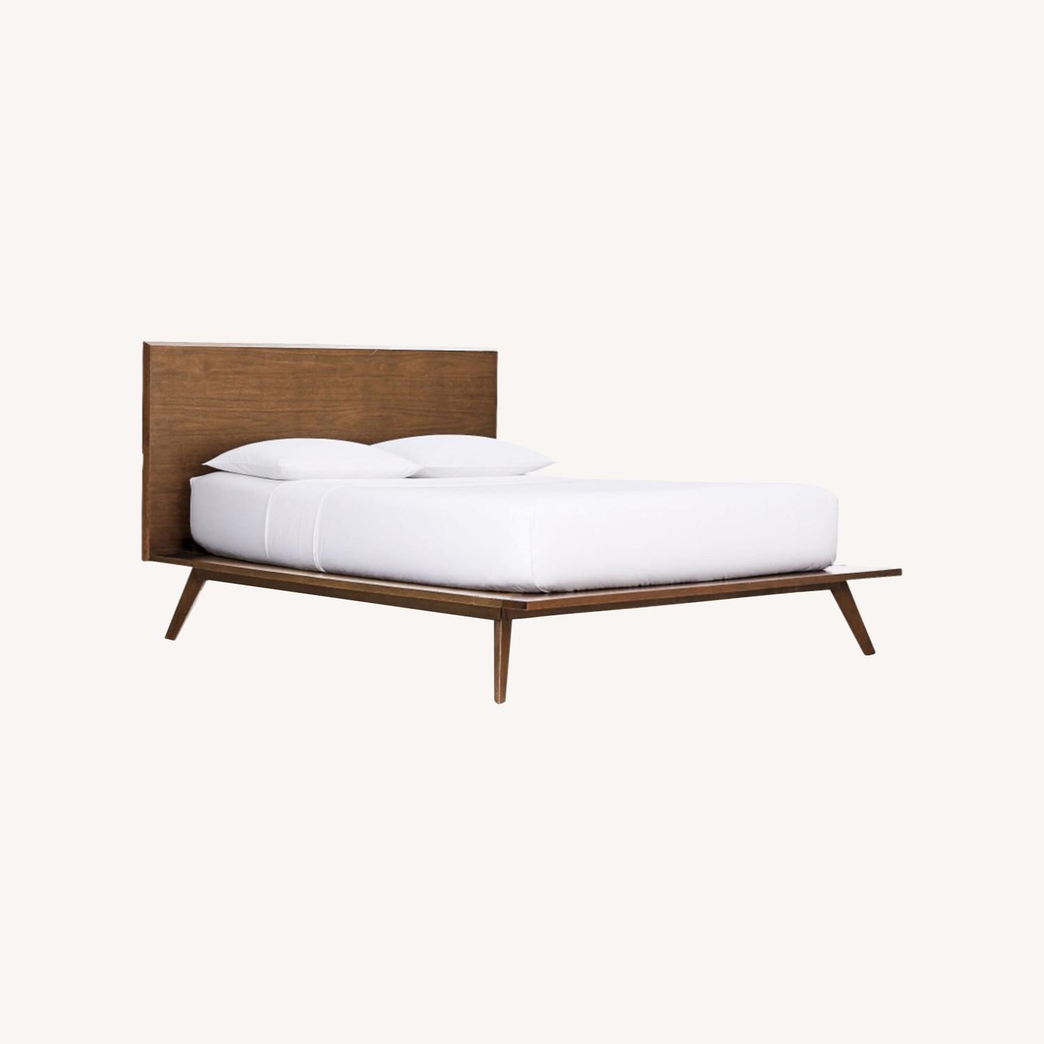 West Elm Walnut Bed Platform AptDeco