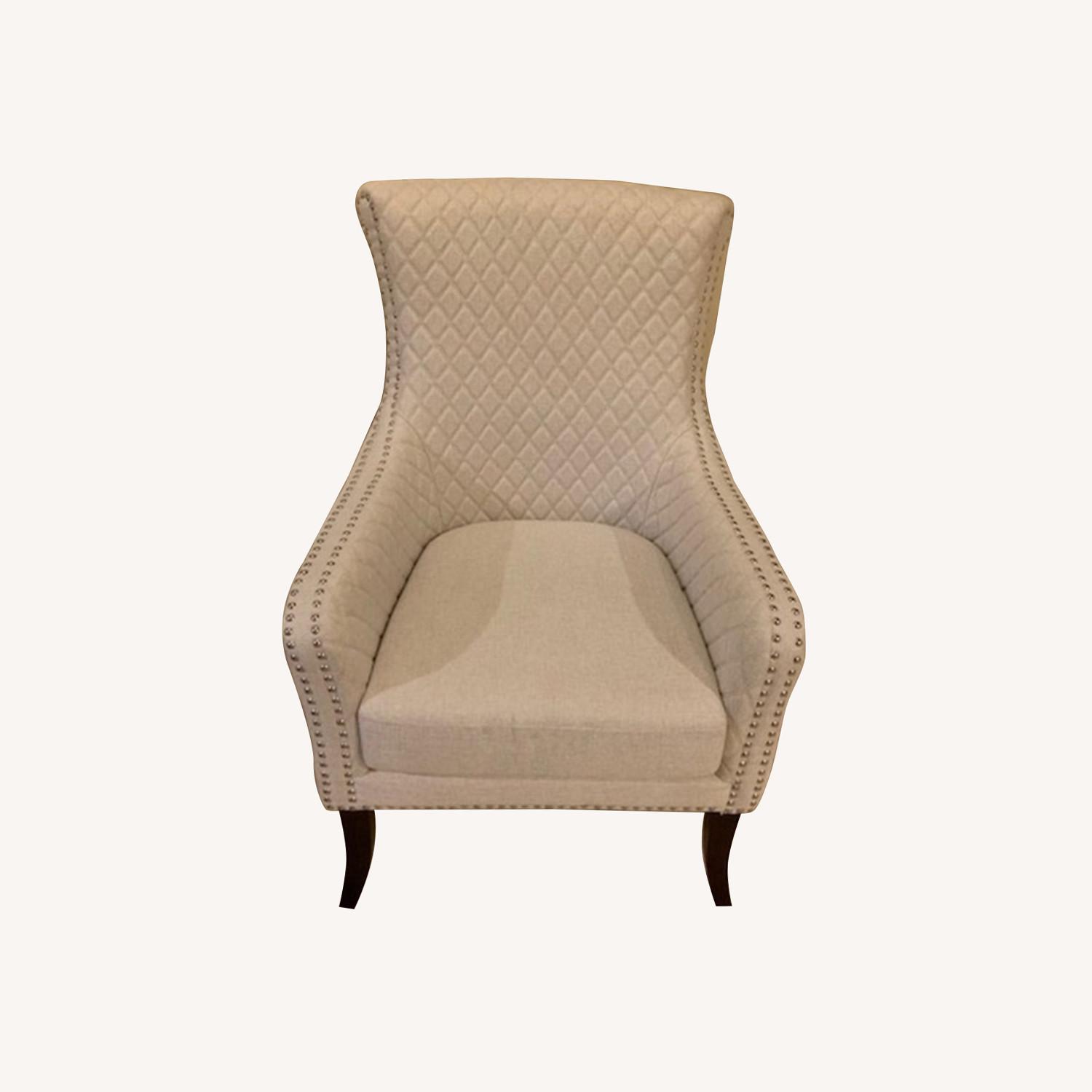 Raymour & Flanigan Ivory Accent Chair Set - AptDeco