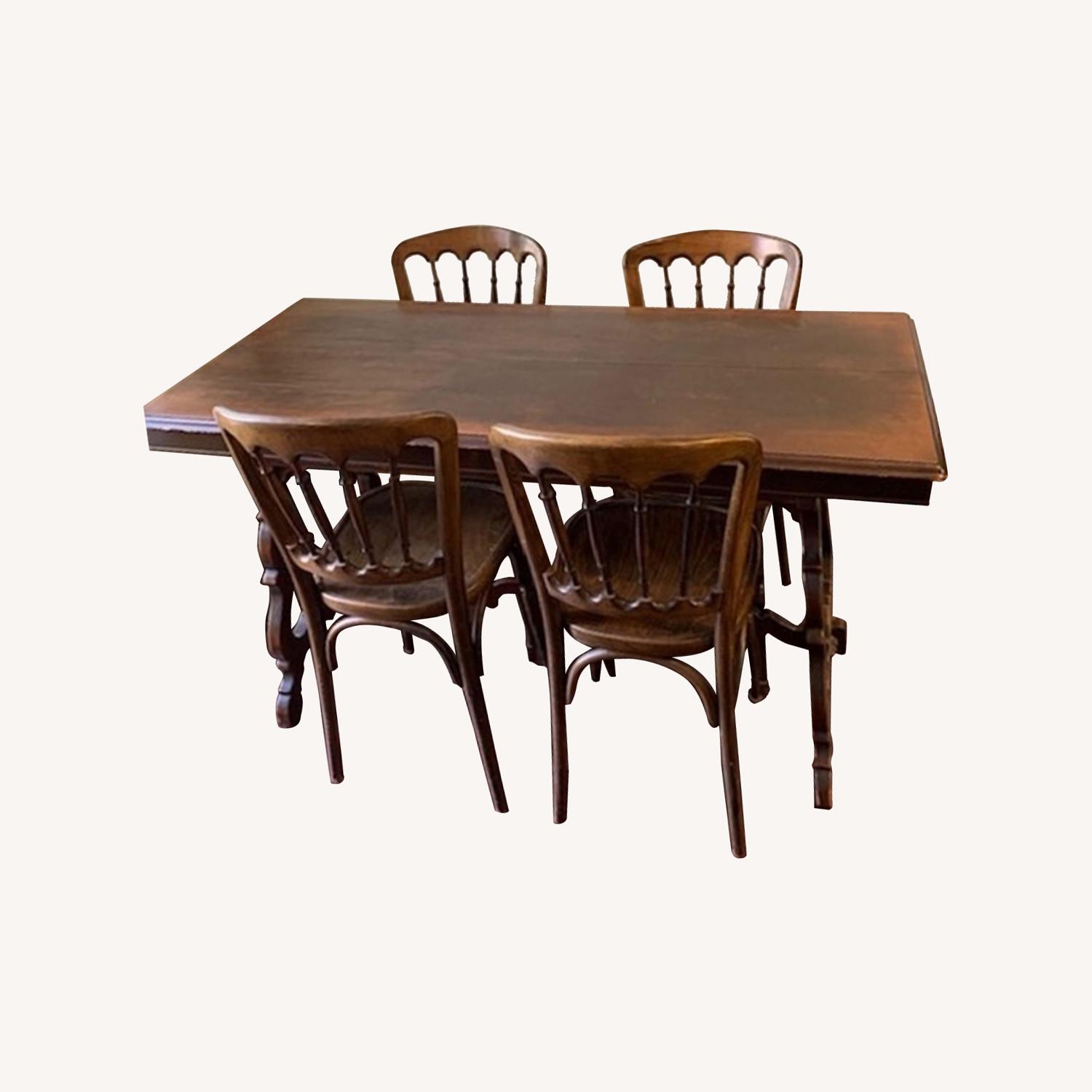 Antique Dining Table Set - AptDeco
