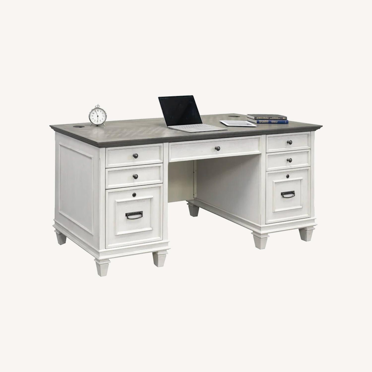 Wayfair Solid Wood Executive Desk - AptDeco