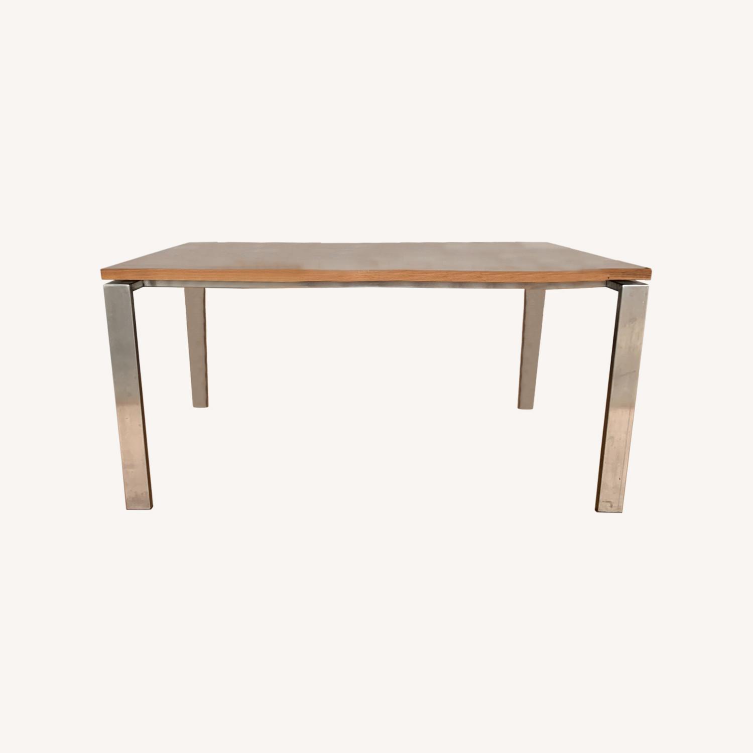Room & Board Walnut and Steel Rand Table - AptDeco