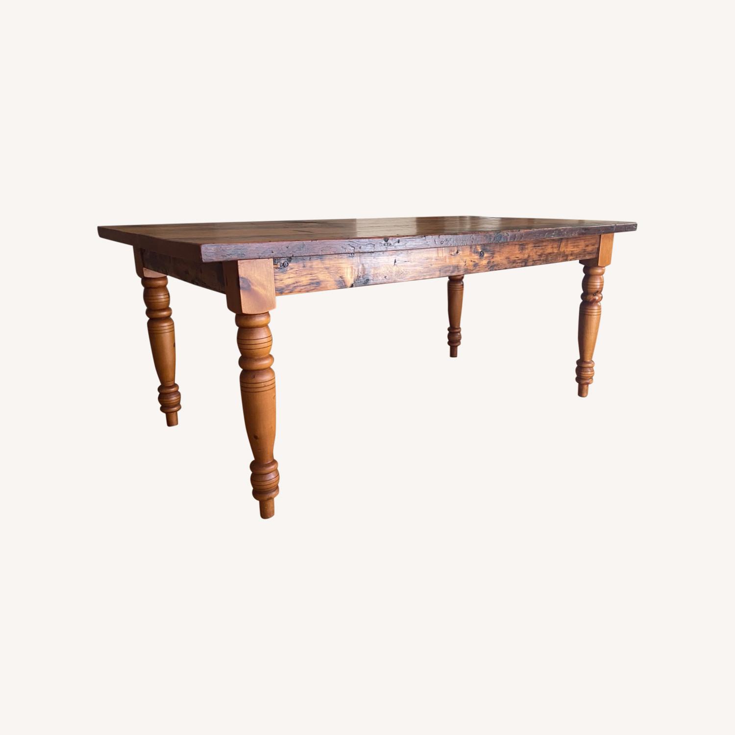 Reclaimed Wood Farmhouse Table - AptDeco