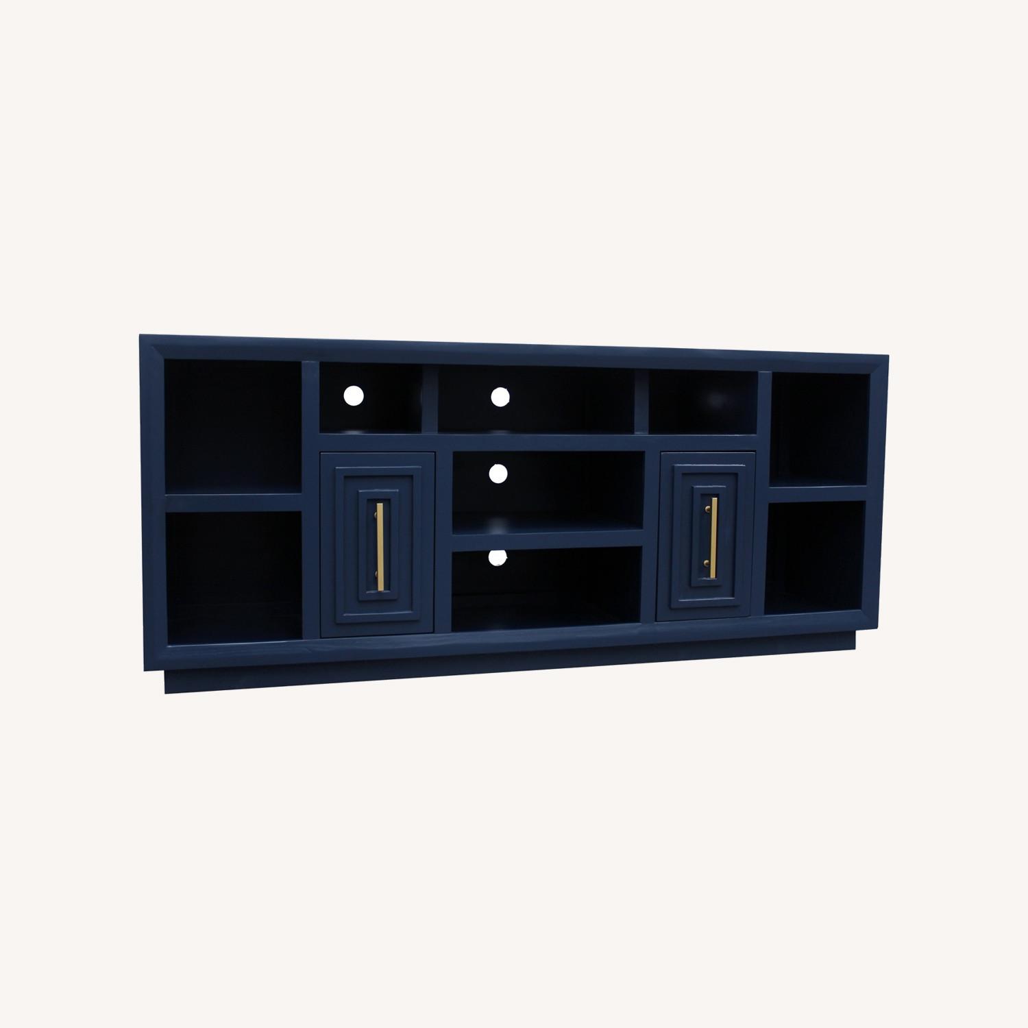 Wayfair Deep Blue TV Stand - AptDeco