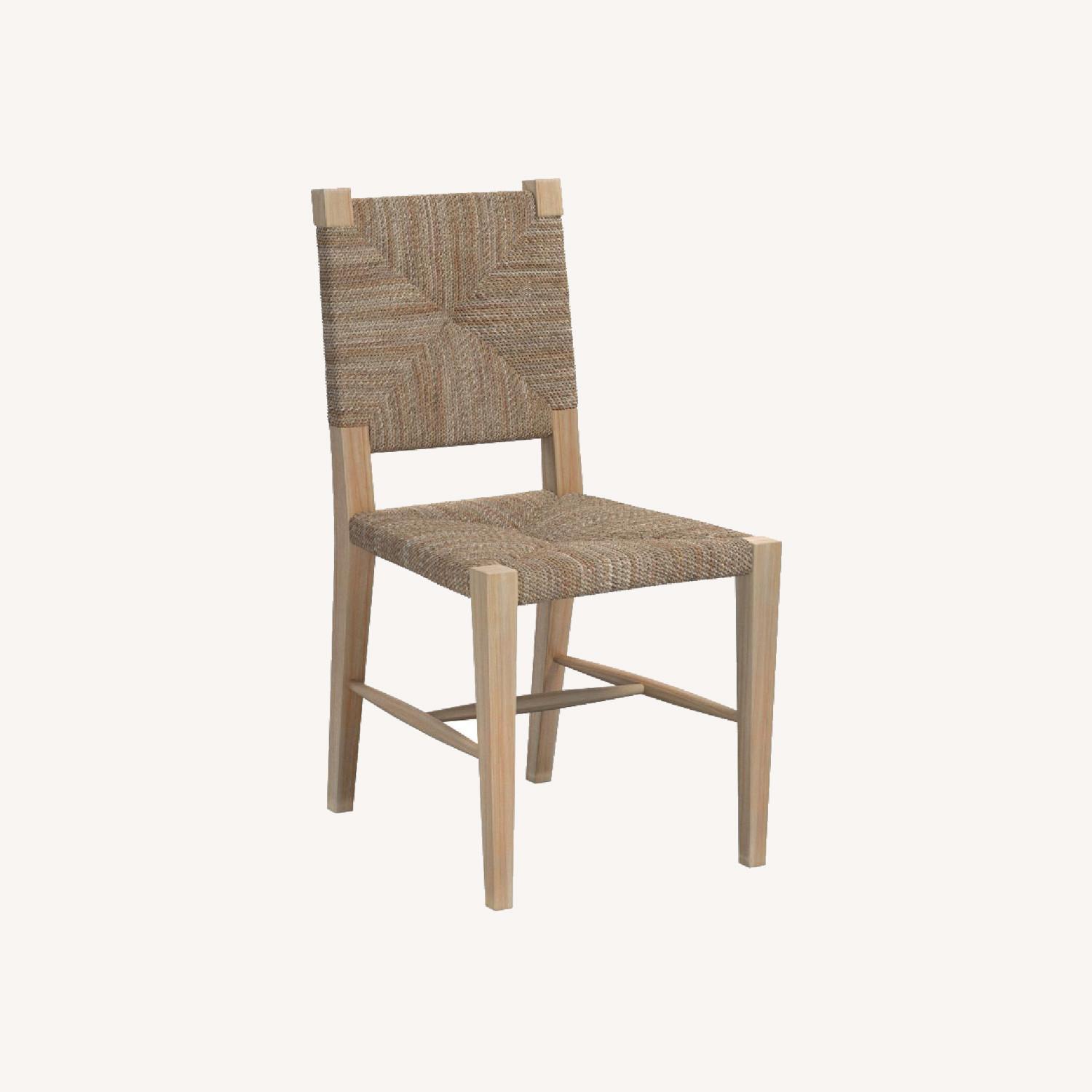 Williams Sonoma Rutherford Woven Rush Dining Chair - AptDeco