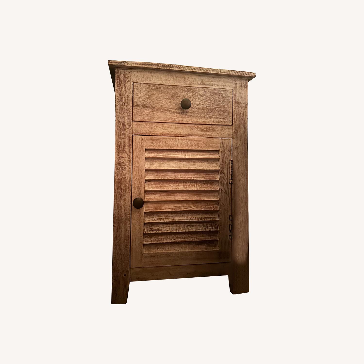 Rustic Nightstand - AptDeco