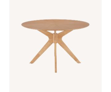 Scandinavian Round Dining Table - AptDeco